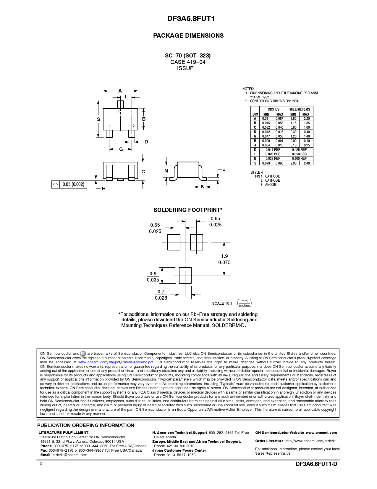 DF3A6.8FUT1G_（onsemi(安森美)）DF3A6.8FUT1G中文资料_价格_PDF手册-立创电子商城
