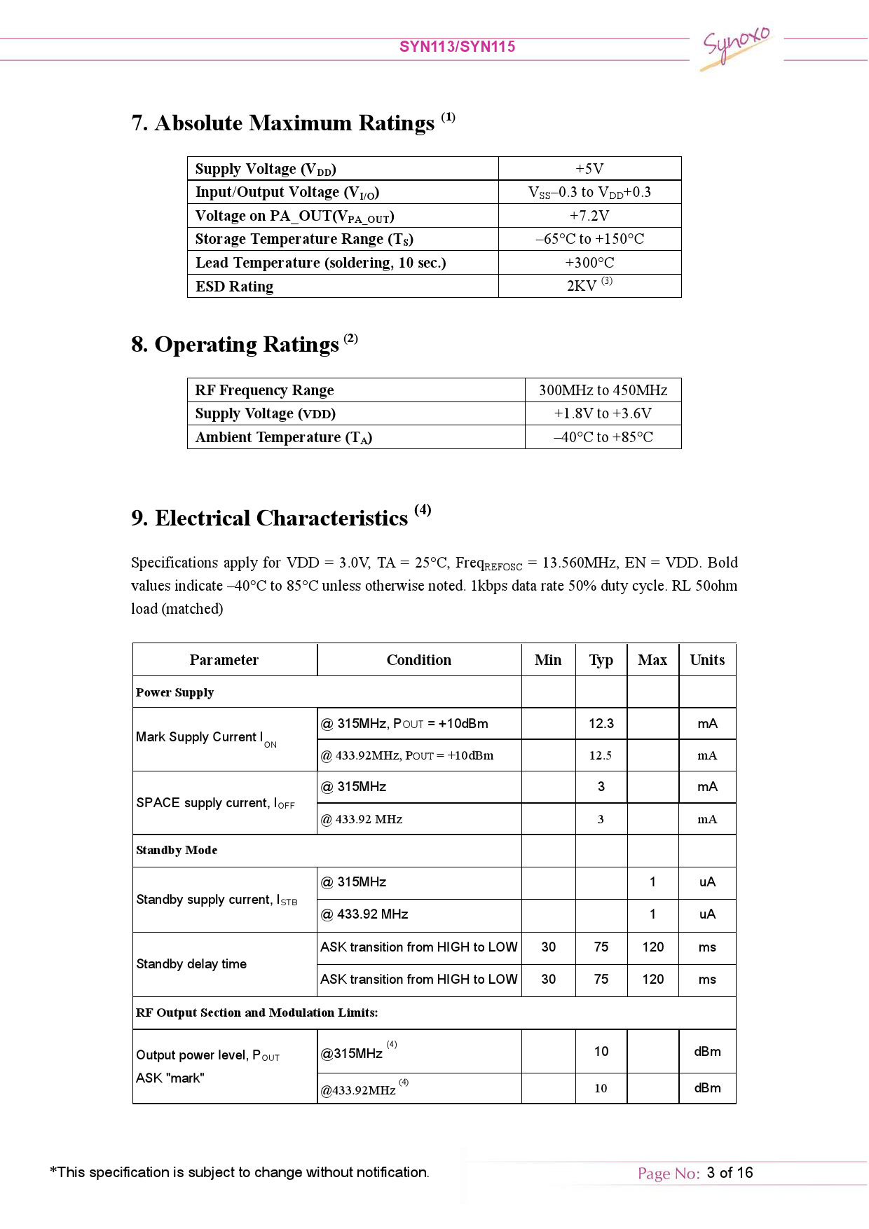 F113_（法国Synoxo）F113中文资料_价格_PDF手册-立创电子商城