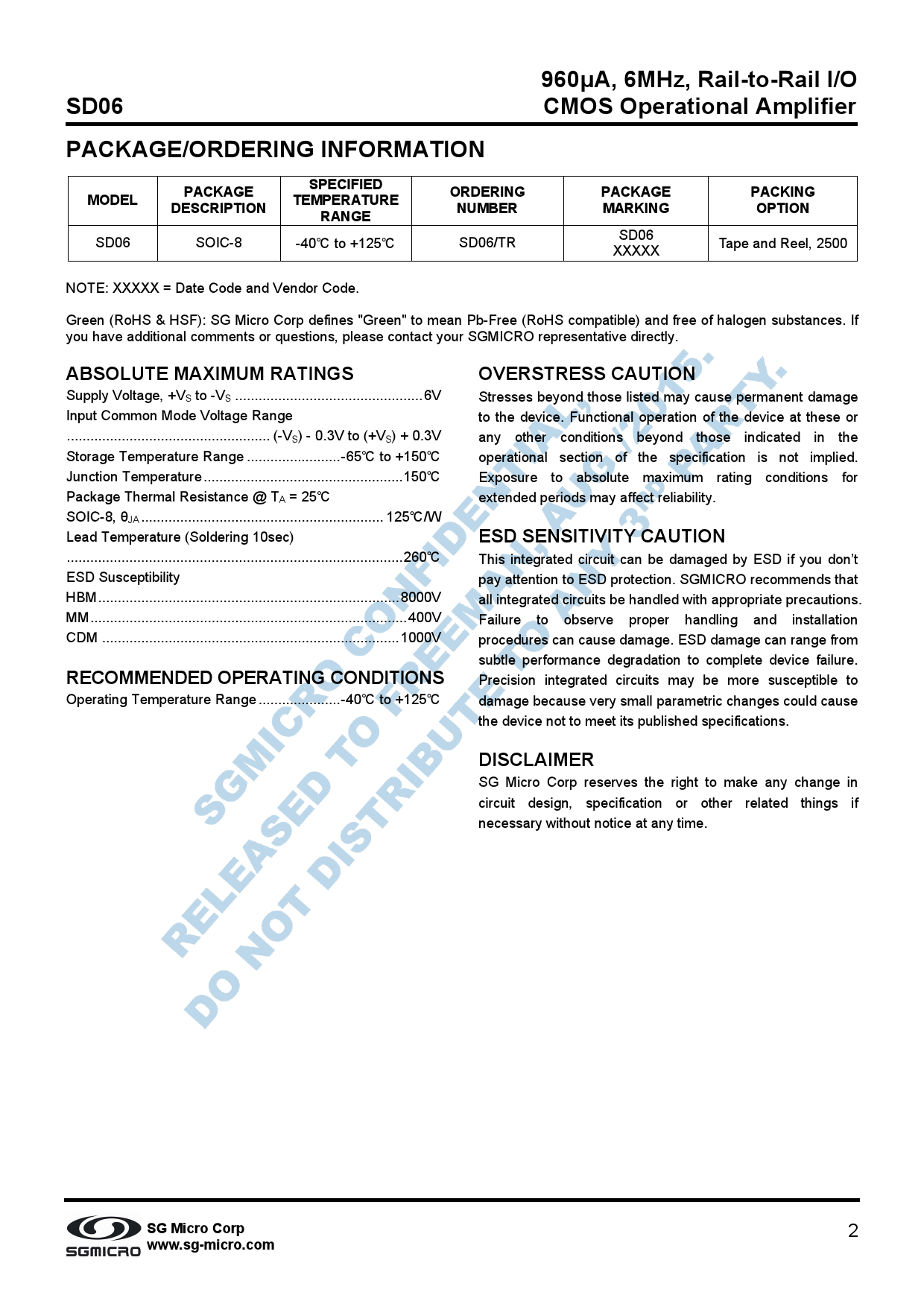 SD06/TR_（SGMICRO(圣邦微)）SD06/TR中文资料_价格_PDF手册-立创电子商城