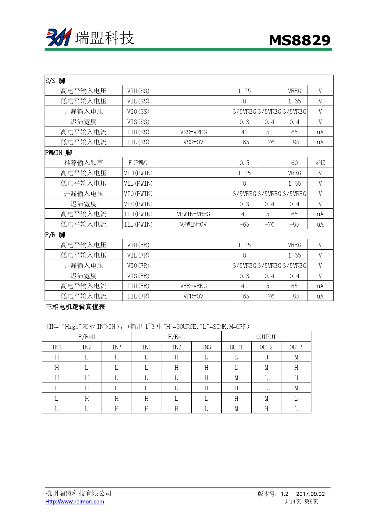 MS8829_（杭州瑞盟）MS8829中文资料_价格_PDF手册-立创电子商城