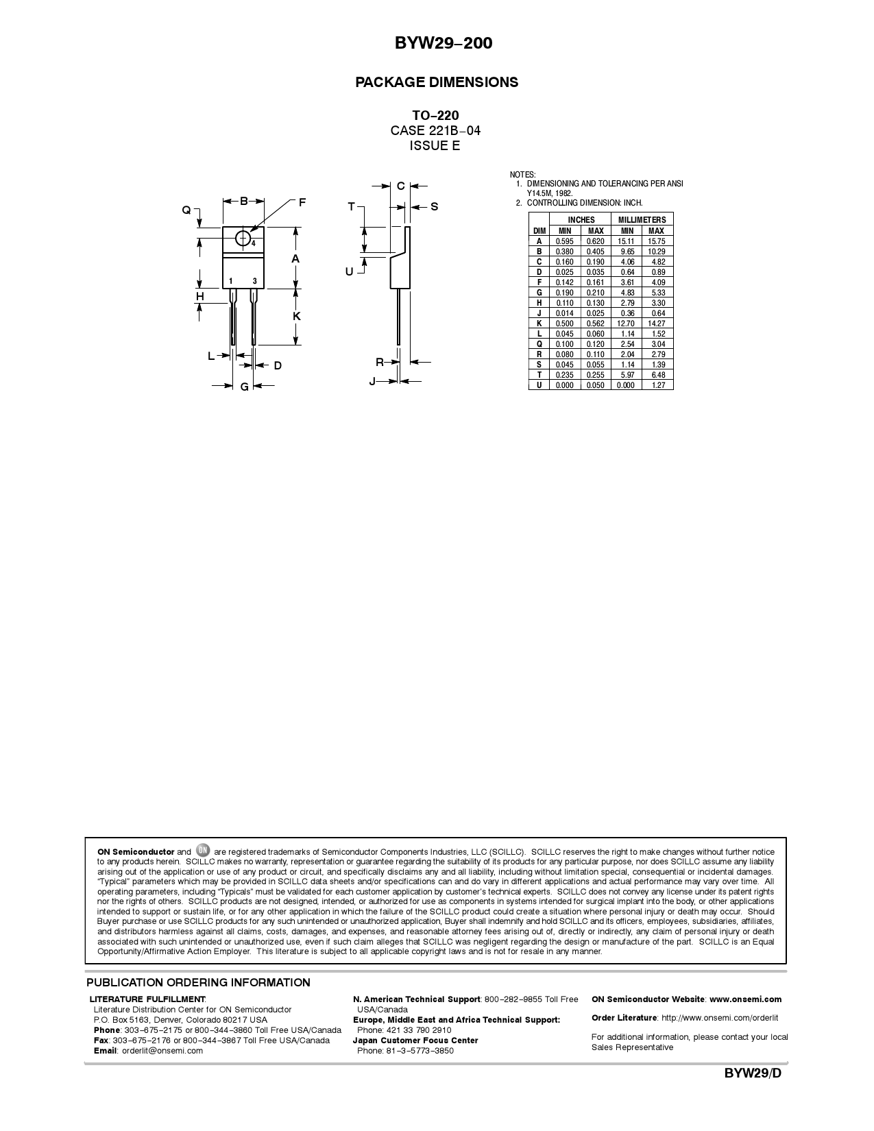 BYW29-200G_（ON(安森美)）BYW29-200G中文资料_价格_PDF手册-立创电子商城