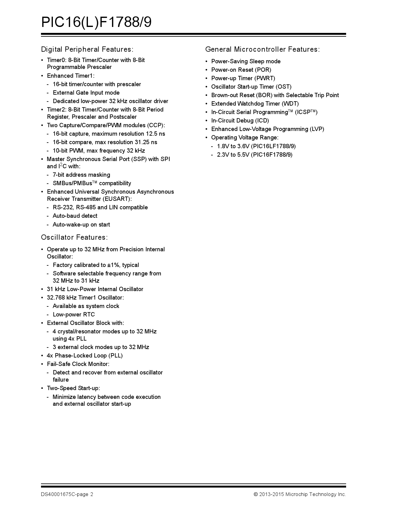 PIC16F1788-I/ML_（MICROCHIP(美国微芯)）PIC16F1788-I/ML中文资料_价格_PDF手册-立创电子商城