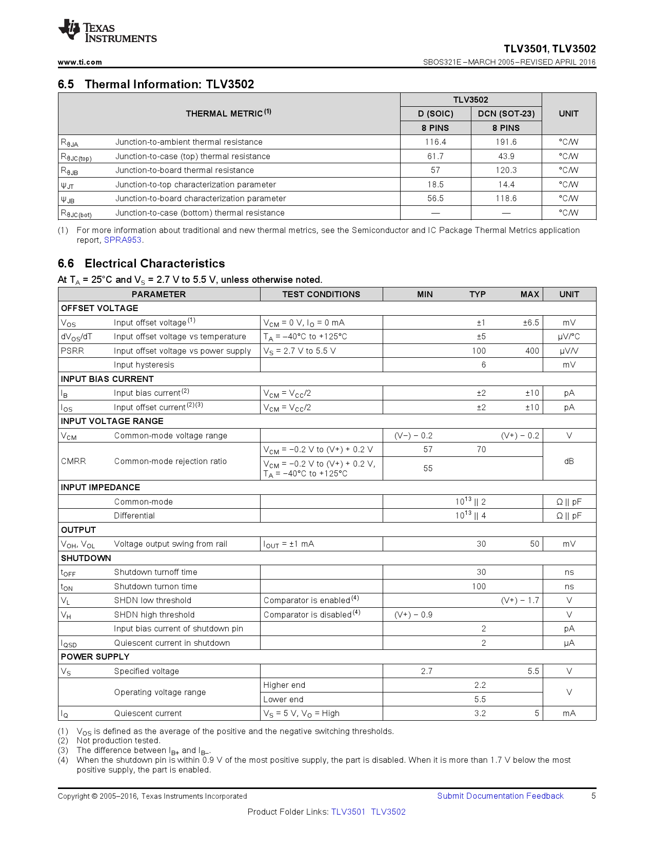 TLV3501AIDBVR_（TI(德州仪器)）TLV3501AIDBVR中文资料_价格_PDF手册-立创电子商城