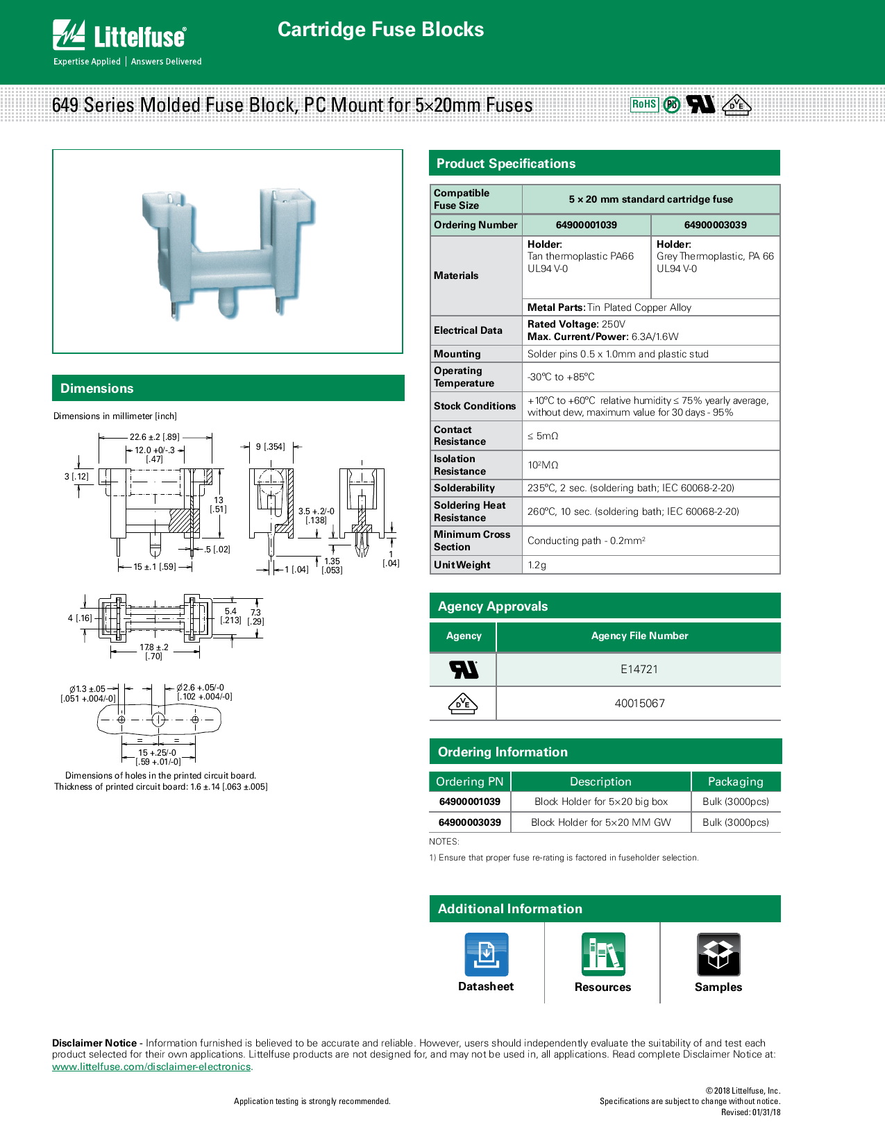 64900001039_（Littelfuse(美国力特)）64900001039中文资料_价格_PDF手册-立创电子商城