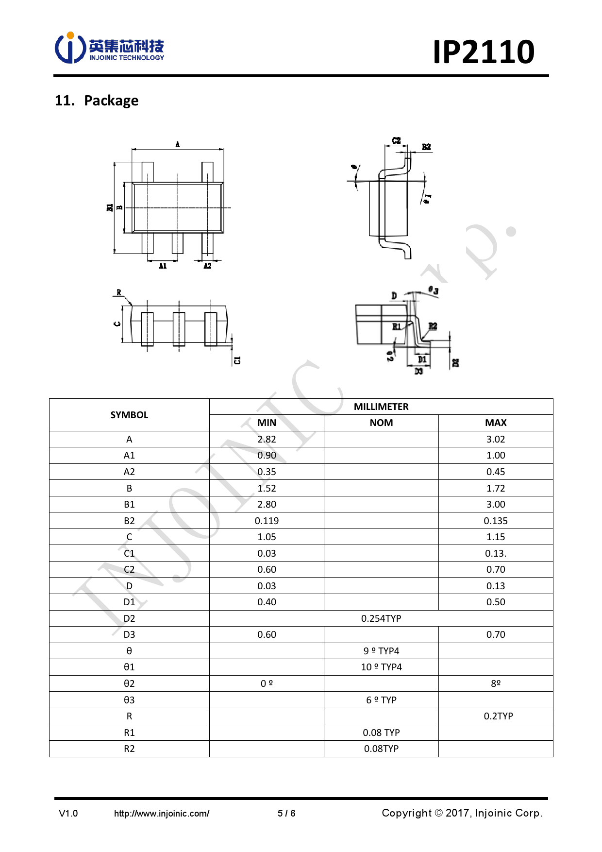 IP2110_（INJOINIC(英集芯)）IP2110中文资料_价格_PDF手册-立创电子商城