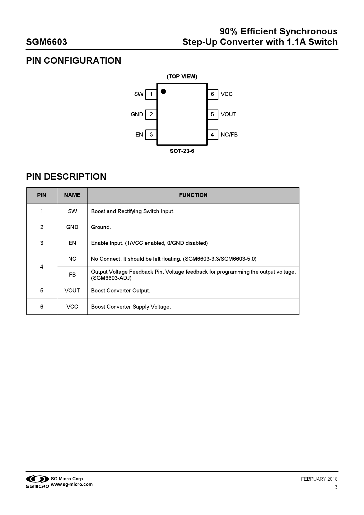 SGM6603-3.3YN6G/TR_（SGMICRO(圣邦微)）SGM6603-3.3YN6G/TR中文资料_价格_PDF手册-立创电子商城