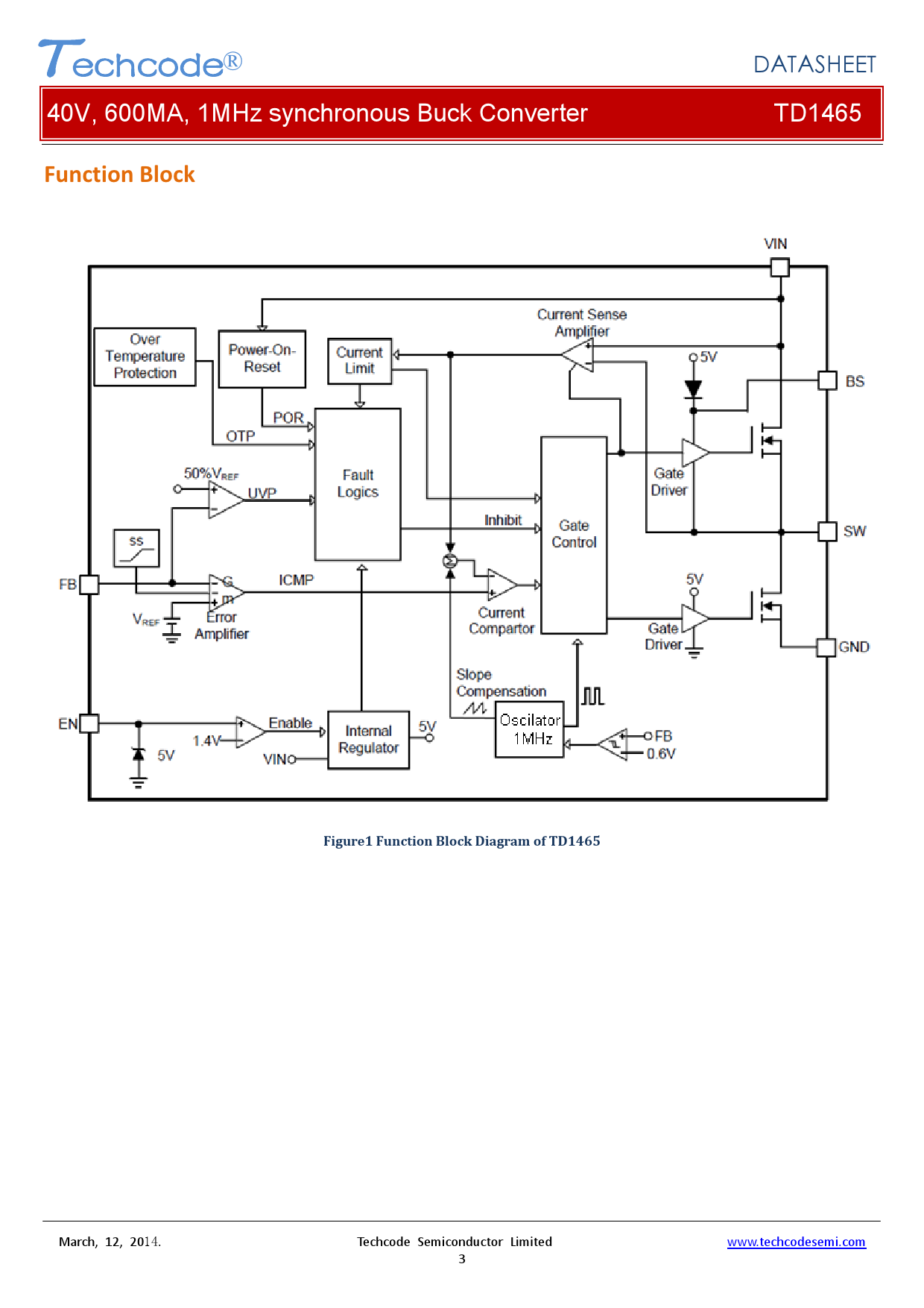 TD1465_（Techcode(泰德)）TD1465中文资料_价格_PDF手册-立创电子商城