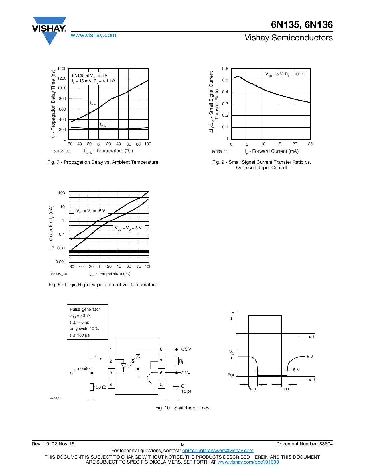 6N136-X007T_（VISHAY(威世)）6N136-X007T中文资料_价格_PDF手册-立创电子商城