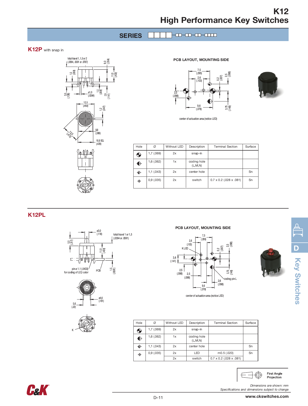K12C15N_（C&K）K12C15N中文资料_价格_PDF手册-立创电子商城