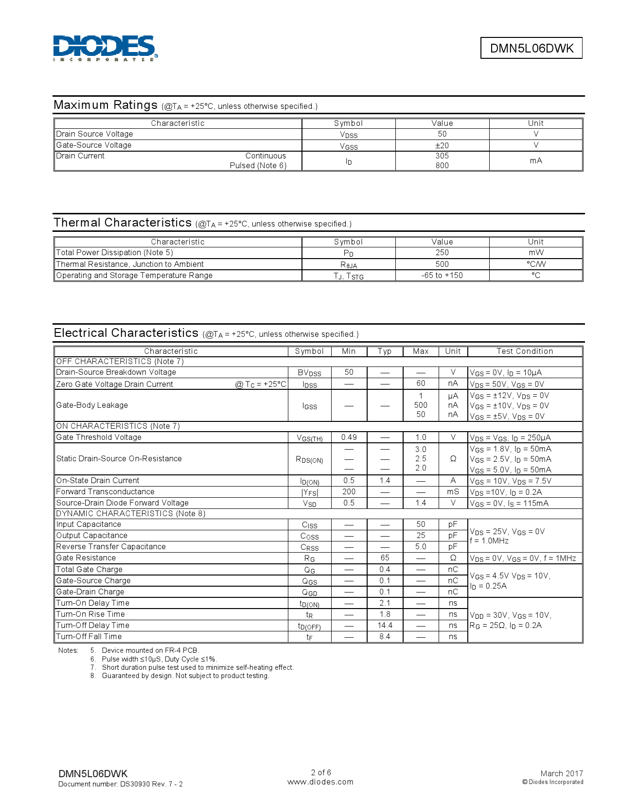 DMN5L06DWK-7_（DIODES(美台)）DMN5L06DWK-7中文资料_价格_PDF手册-立创电子商城