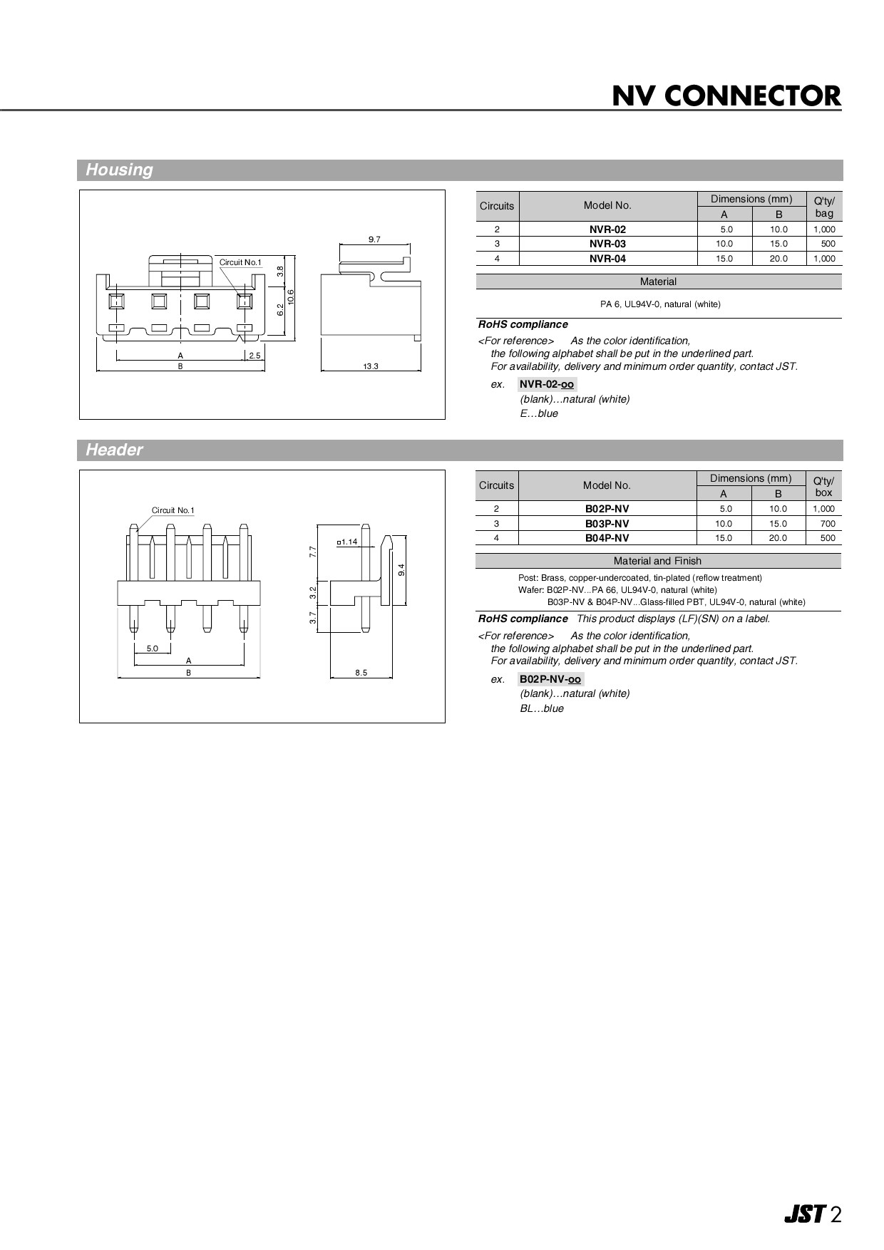 B03P-NV(LF)(SN)_（JST）B03P-NV(LF)(SN)中文资料_价格_PDF手册-立创电子商城