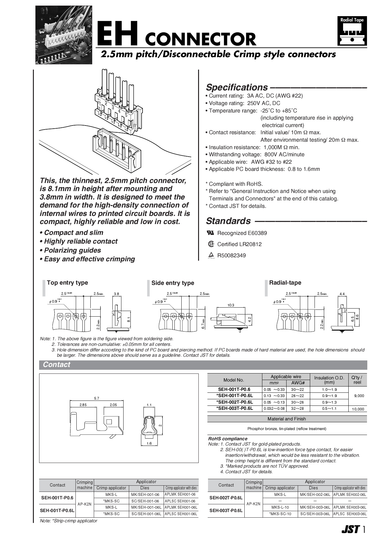 S3B-EH(LF)(SN)_（JST）S3B-EH(LF)(SN)中文资料_价格_PDF手册-立创电子商城