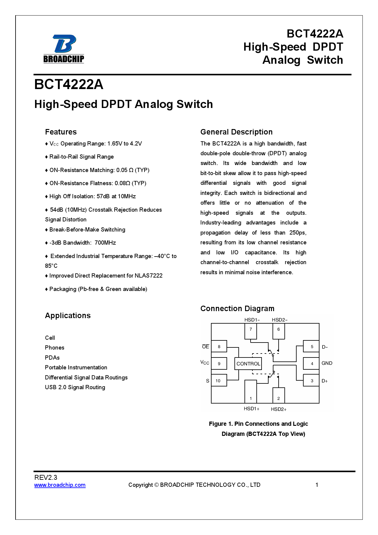 BCT4222AETB-TR_（BROADCHIP(广芯电子)）BCT4222AETB-TR中文资料_价格_PDF手册-立创电子商城
