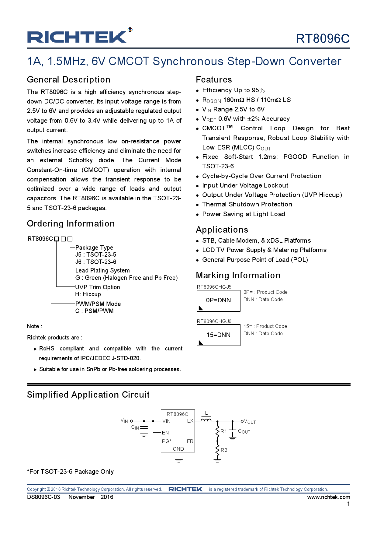 RT8096CHGJ5_（RICHTEK(立锜)）RT8096CHGJ5中文资料_价格_PDF手册-立创电子商城