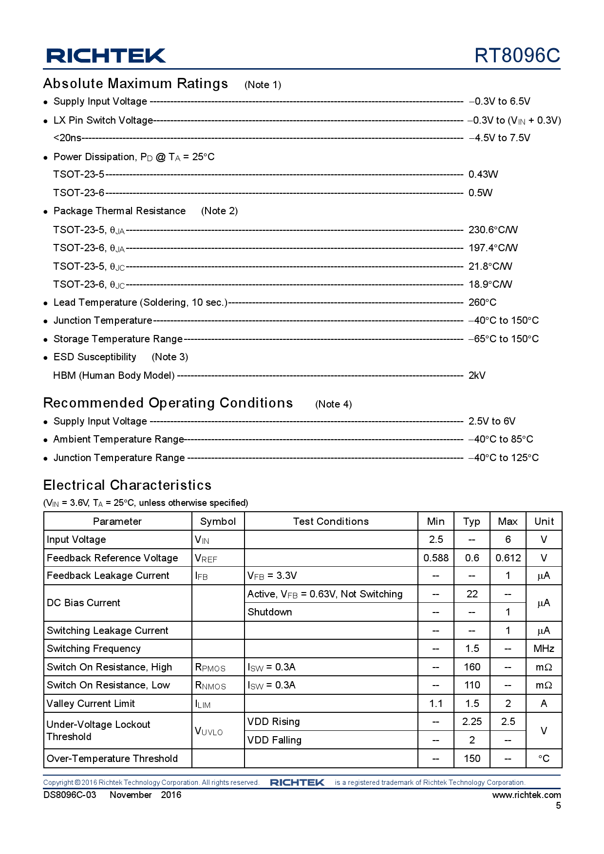 RT8096CHGJ5_（RICHTEK(立锜)）RT8096CHGJ5中文资料_价格_PDF手册-立创电子商城
