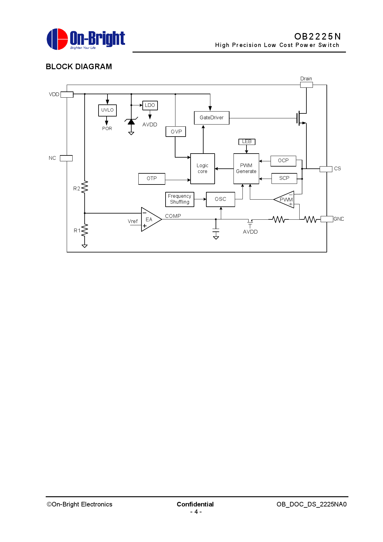 OB2225NCP_（OB(昂宝)）OB2225NCP中文资料_价格_PDF手册-立创电子商城