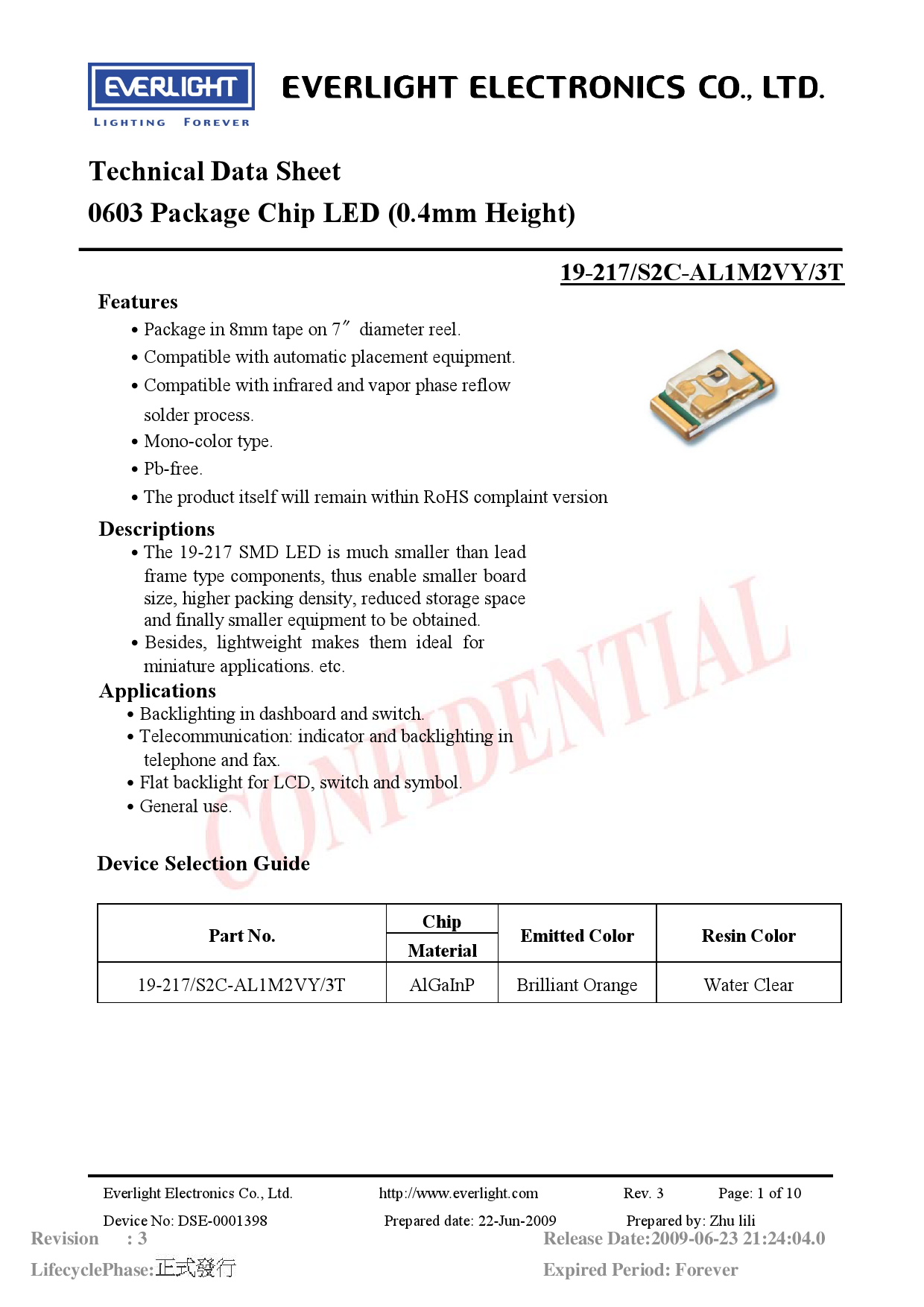 19-217/S2C-AL1M2VY/3T_（EVERLIGHT(台湾亿光)）19-217/S2C-AL1M2VY/3T中文资料_价格_PDF ...