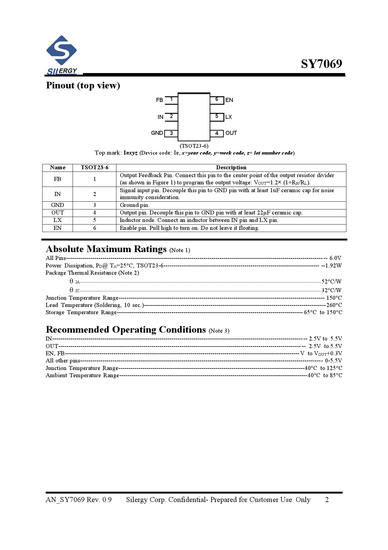 SY7069ADC_（矽力杰silergy）SY7069ADC中文资料_价格_PDF手册-立创电子商城
