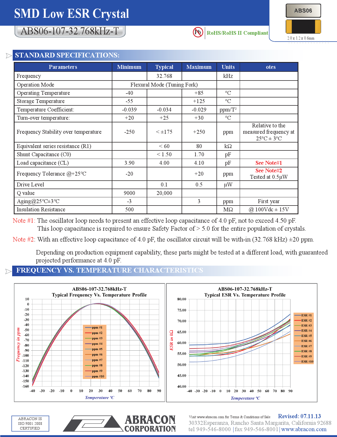 ABS06-107-32.768KHZ-T_（ABRACON）ABS06-107-32.768KHZ-T中文资料_价格_PDF手册-立创电子商城