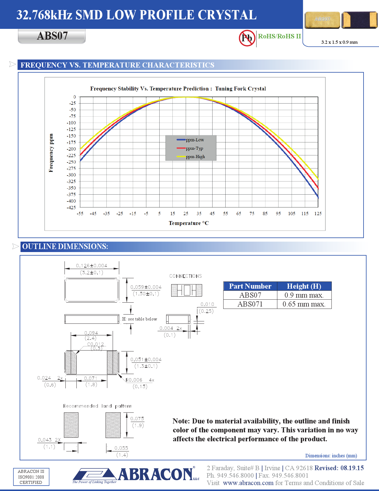 ABS07-32.768KHZ-7-T_（ABRACON）ABS07-32.768KHZ-7-T中文资料_价格_PDF手册-立创电子商城