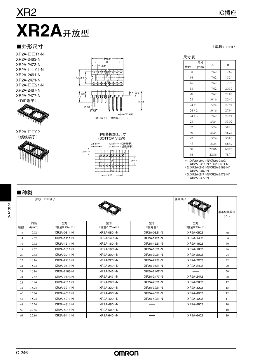 XR2A-0811-N_（OMRON(欧姆龙)）XR2A-0811-N中文资料_价格_PDF手册-立创电子商城