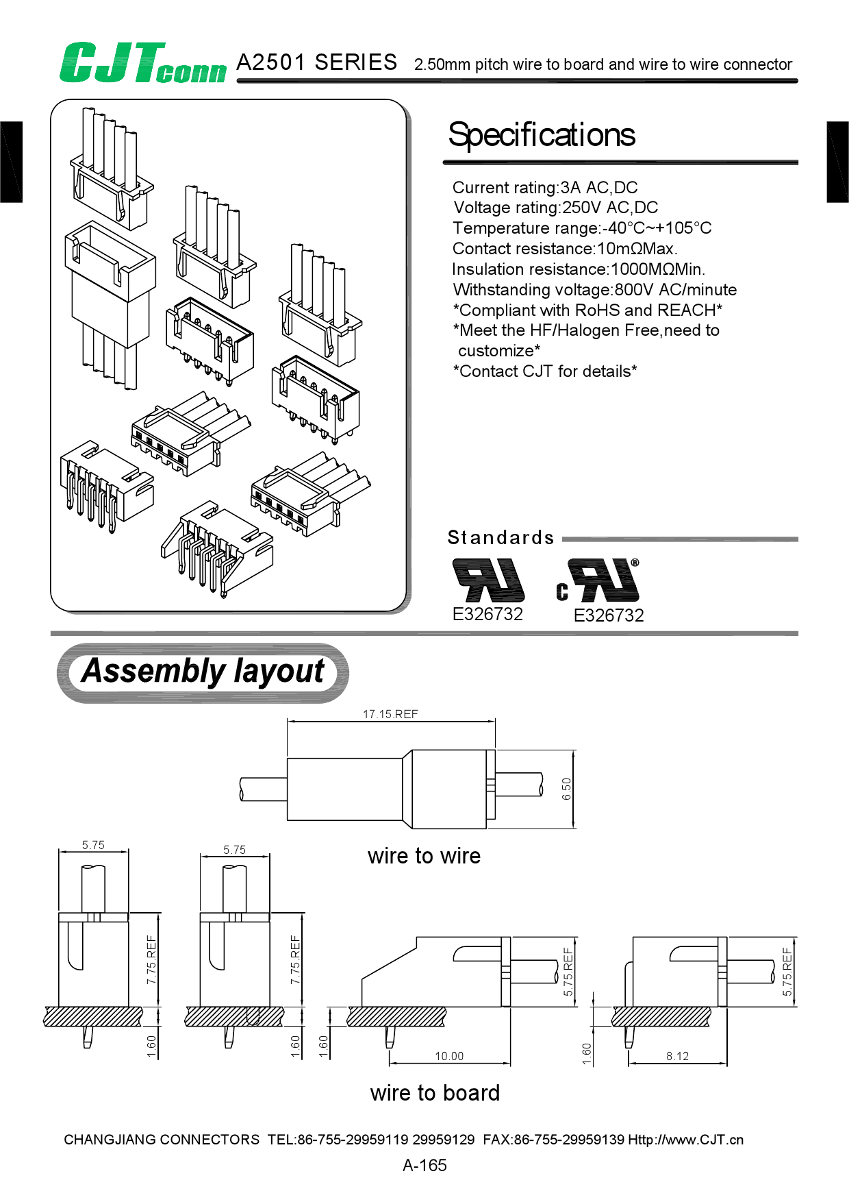 A2501WR-S-4P_（CJT(长江连接器)）A2501WR-S-4P中文资料_价格_PDF手册-立创电子商城