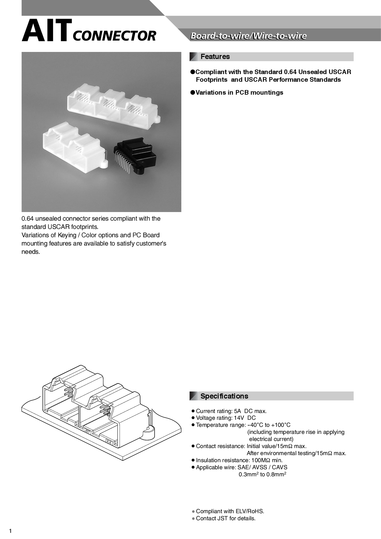 SAIT-A03T-M064_（JST）SAIT-A03T-M064中文资料_价格_PDF手册-立创电子商城
