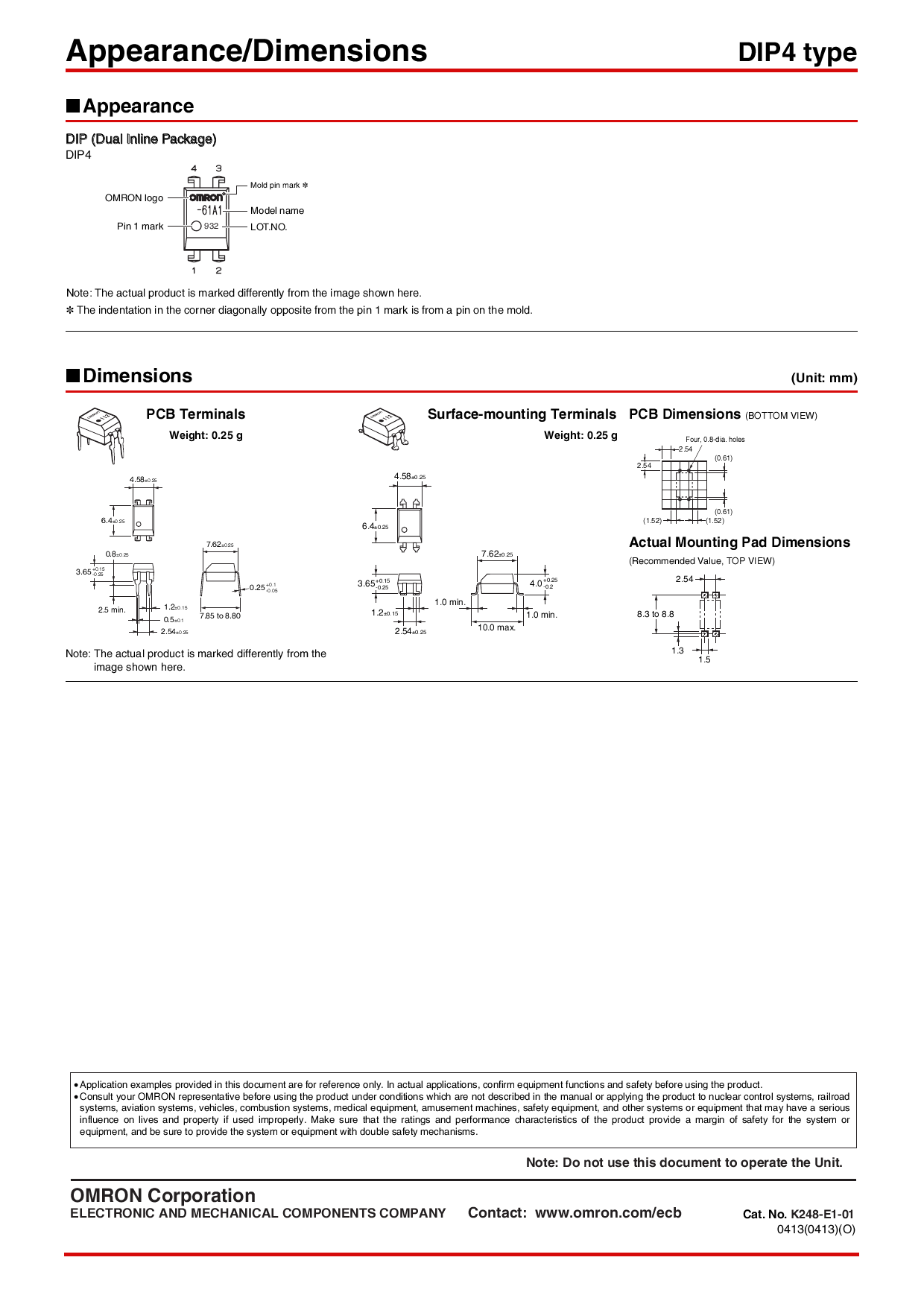 G3VM-353A_（OMRON(欧姆龙)）G3VM-353A中文资料_价格_PDF手册-立创电子商城