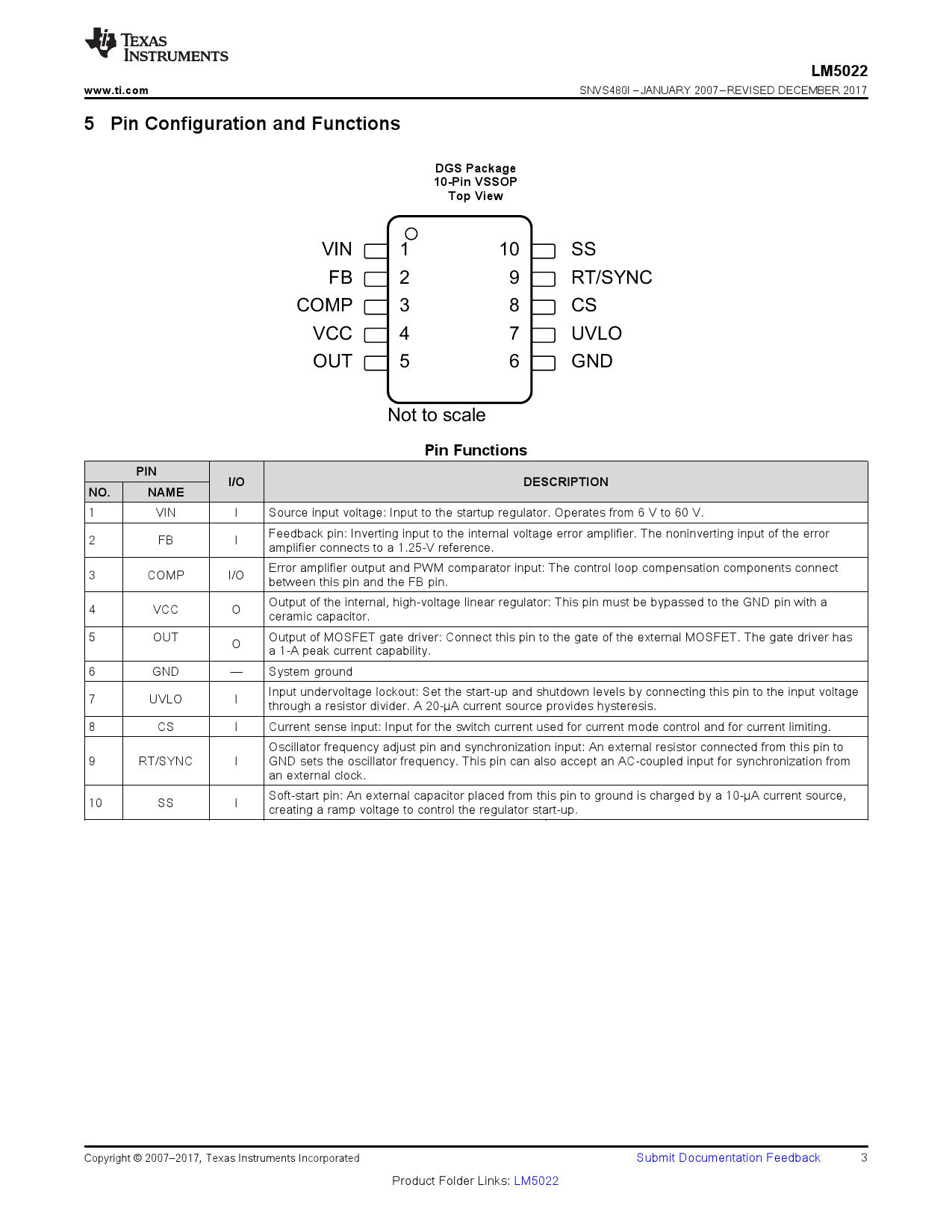 LM5022MMX/NOPB_（TI(德州仪器)）LM5022MMX/NOPB中文资料_价格_PDF手册-立创电子商城