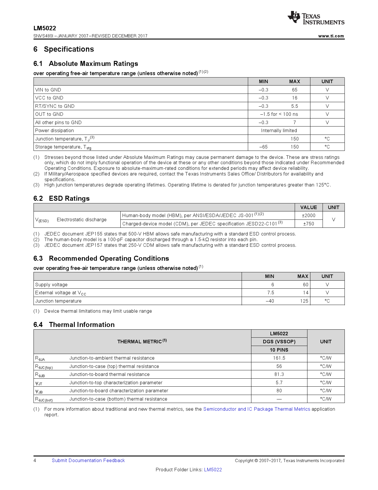 LM5022MMX/NOPB_（TI(德州仪器)）LM5022MMX/NOPB中文资料_价格_PDF手册-立创电子商城