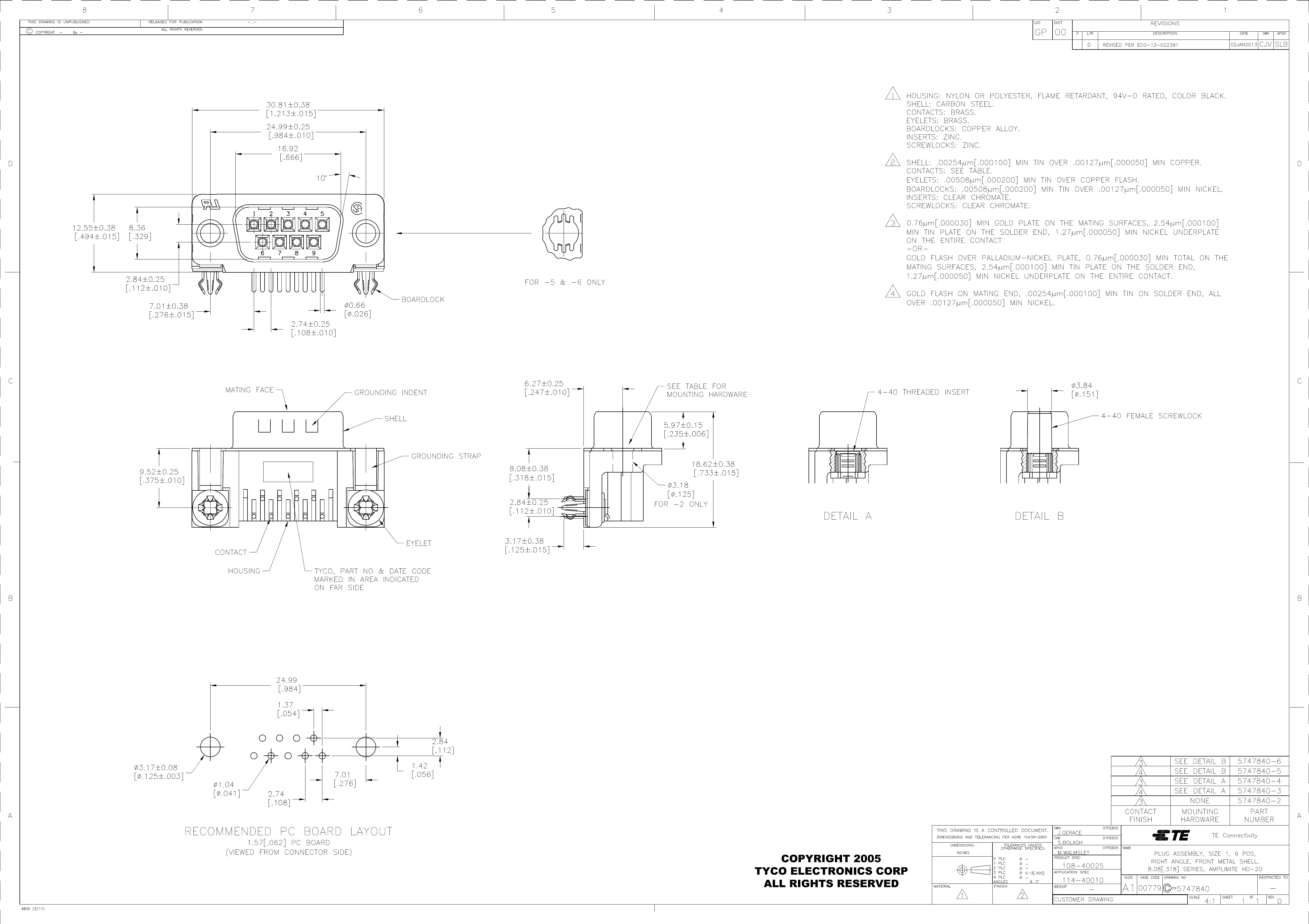 5747840-4_（TE Connectivity(美国泰科)）5747840-4中文资料_价格_PDF手册-立创电子商城