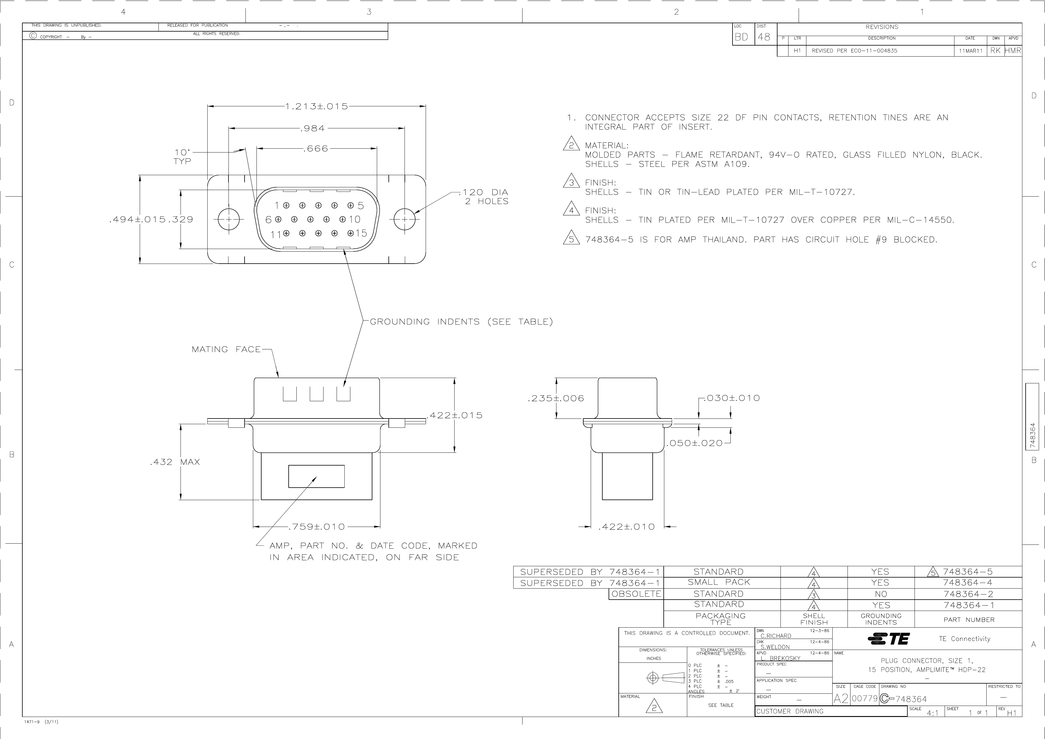 748364-1_（TE Connectivity(美国泰科)）748364-1中文资料_价格_PDF手册-立创电子商城