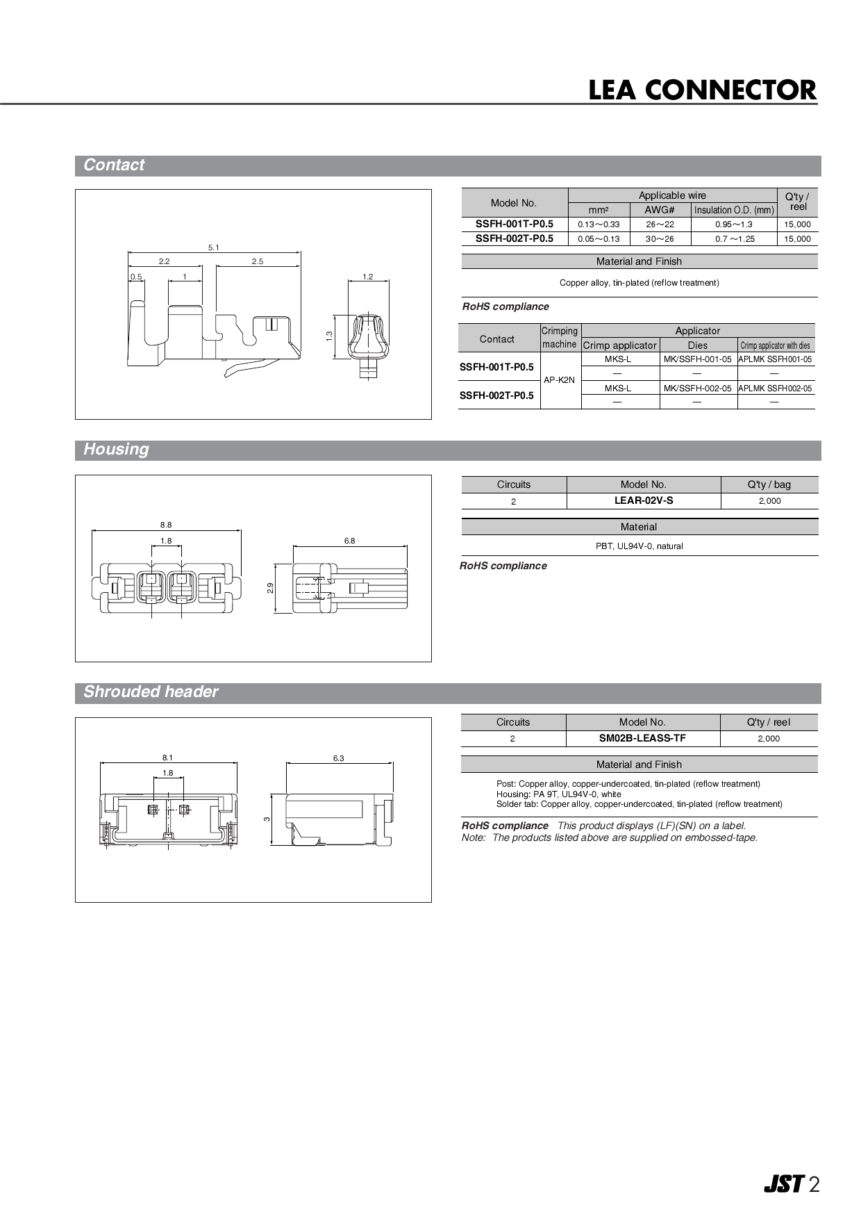 LEAR-02V-S_（JST）LEAR-02V-S中文资料_价格_PDF手册-立创电子商城