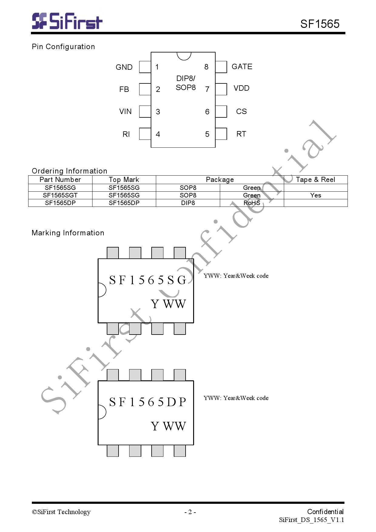 SF1565SGT_（Sifirst(赛威科技)）SF1565SGT中文资料_价格_PDF手册-立创电子商城