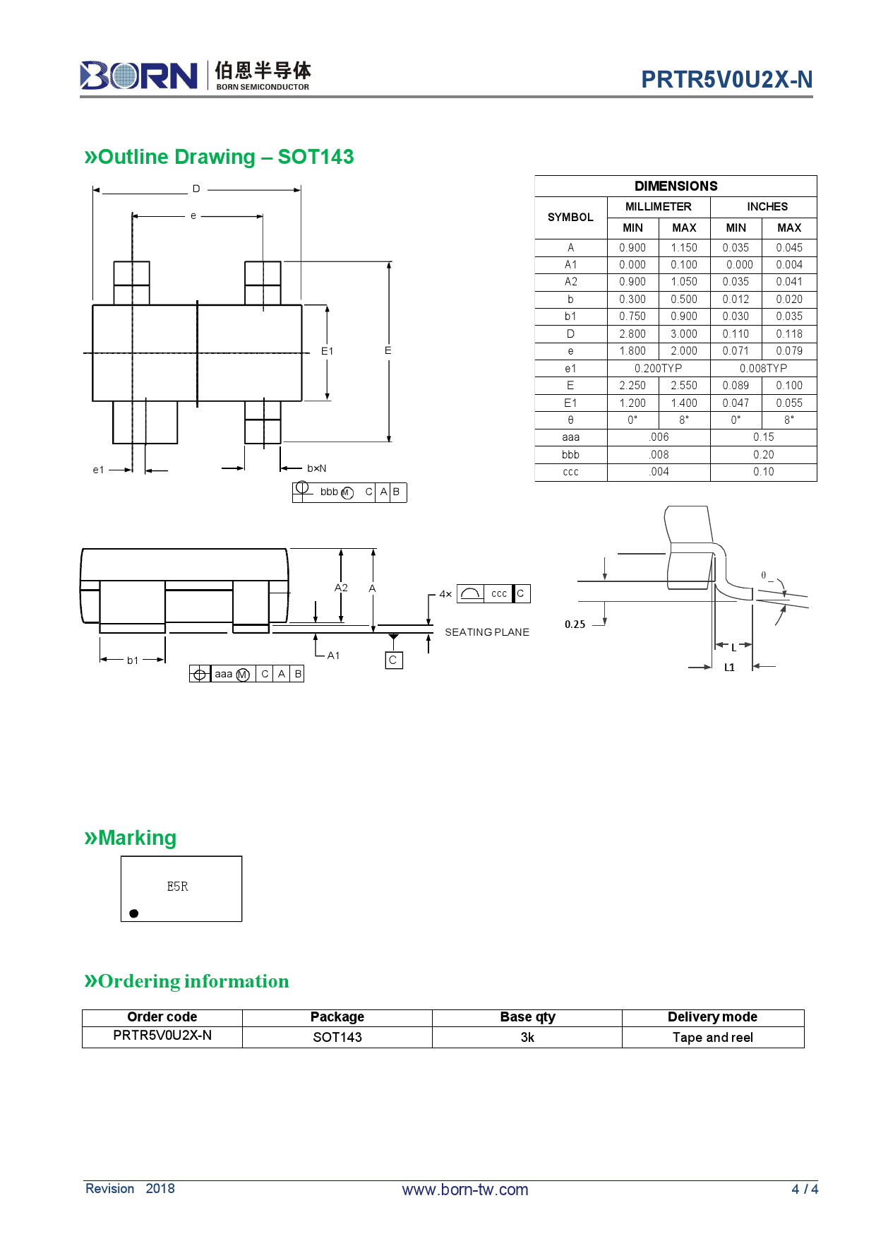 PRTR5V0U2X-N_（BORN伯恩半导体）PRTR5V0U2X-N中文资料_价格_PDF手册-立创电子商城
