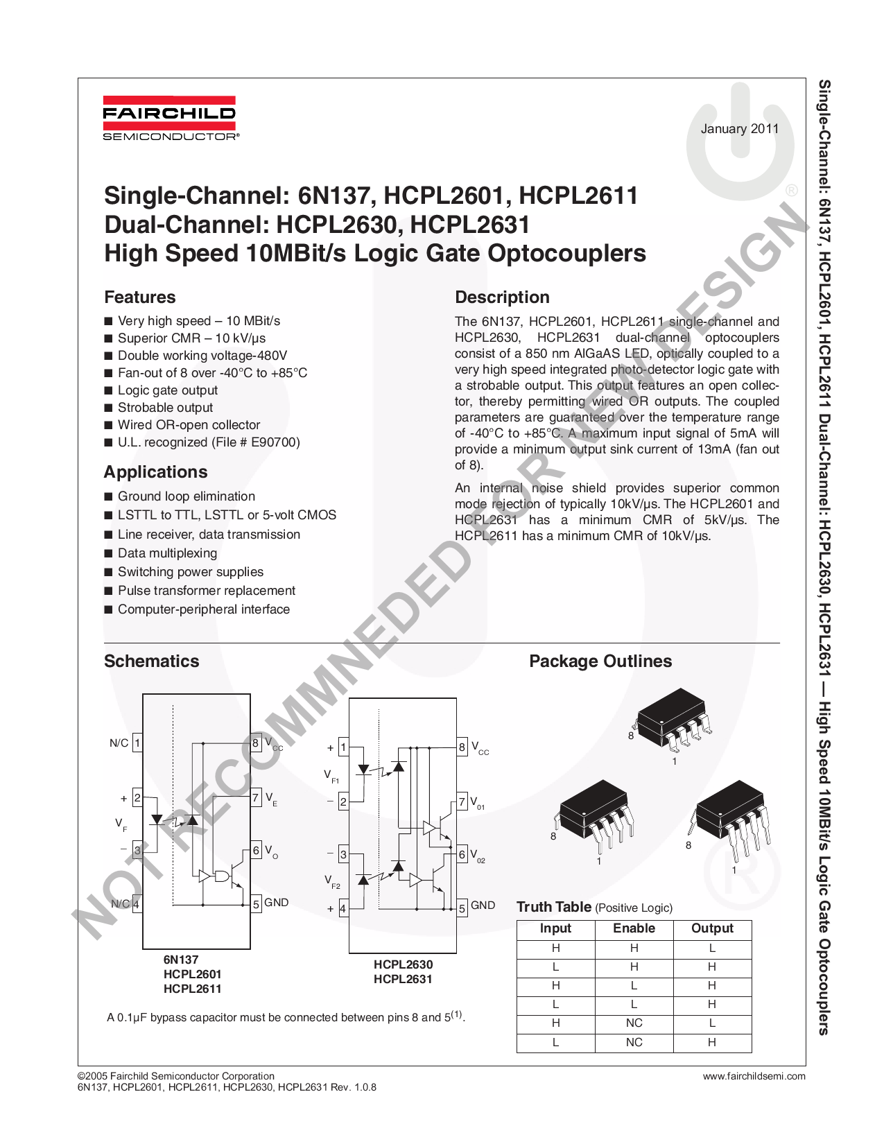 HCPL2601_（onsemi(安森美)）HCPL2601中文资料_价格_PDF手册-立创电子商城