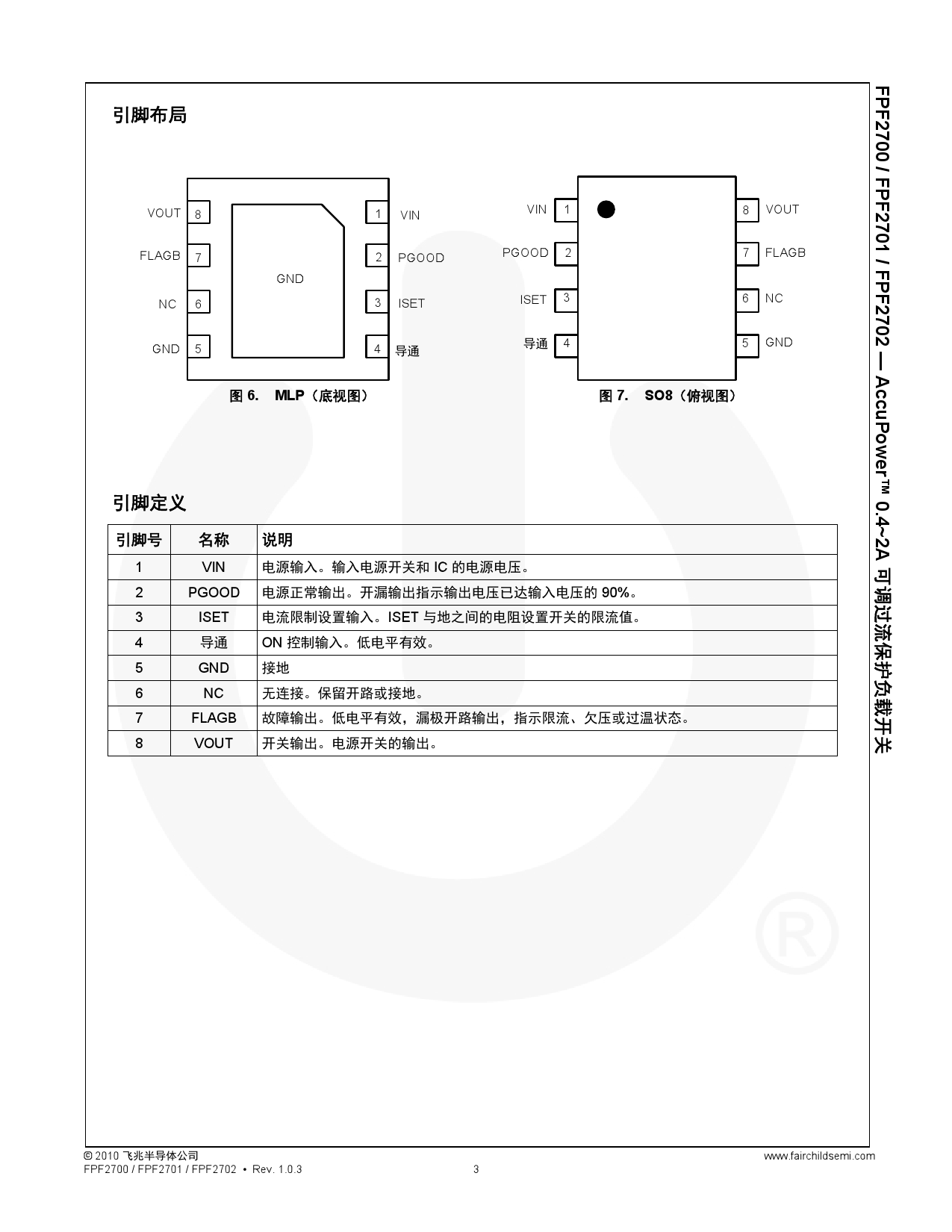 FPF2700MX_（onsemi(安森美)）FPF2700MX中文资料_价格_PDF手册-立创电子商城