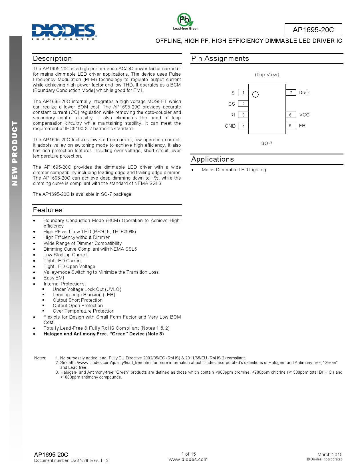 AL1697-20CS7-13_（DIODES(美台)）AL1697-20CS7-13中文资料_价格_PDF手册-立创电子商城