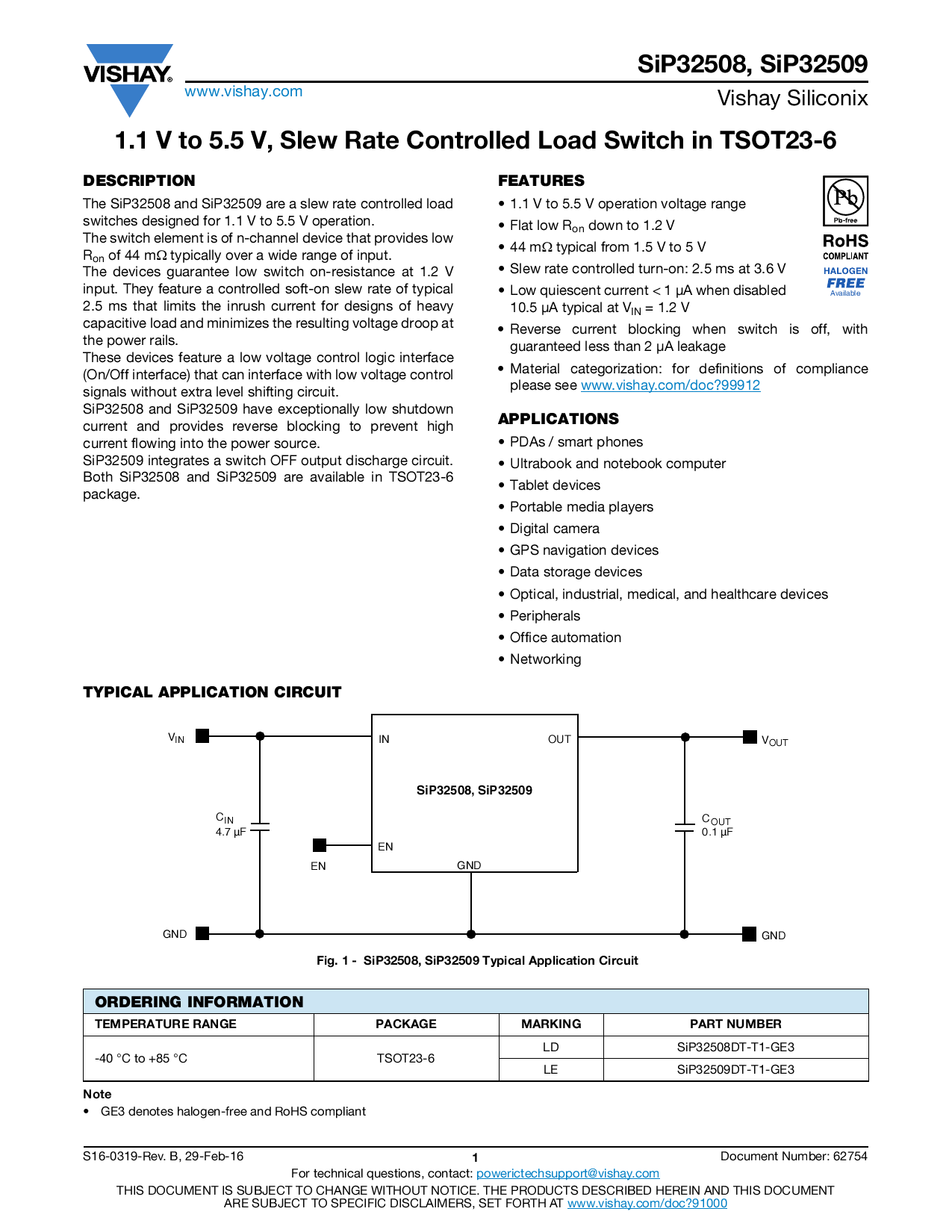 SIP32509DT-T1-GE3_（VISHAY(威世)）SIP32509DT-T1-GE3中文资料_价格_PDF手册-立创电子商城