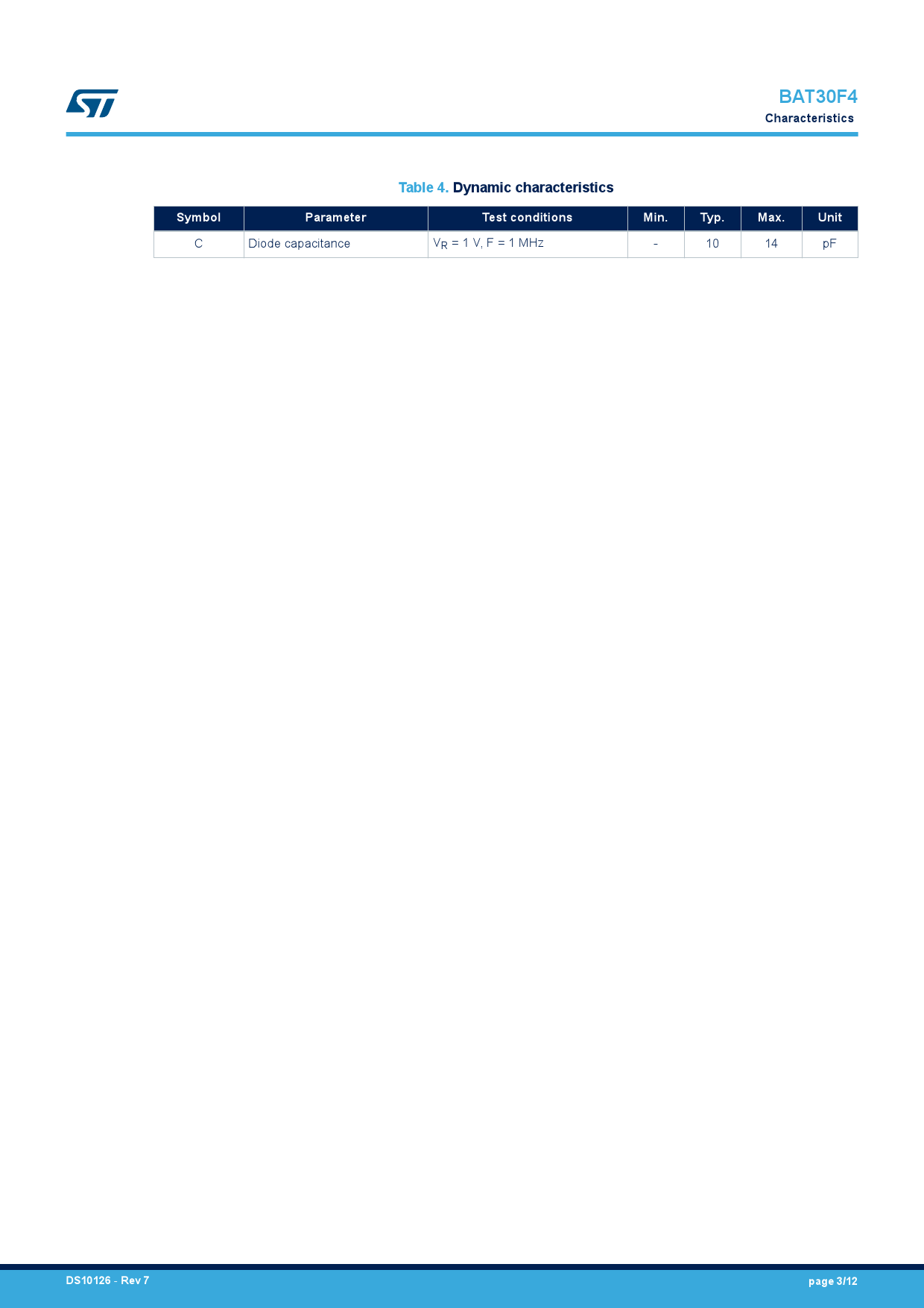 BAT30F4_（ST(意法半导体)）BAT30F4中文资料_价格_PDF手册-立创电子商城
