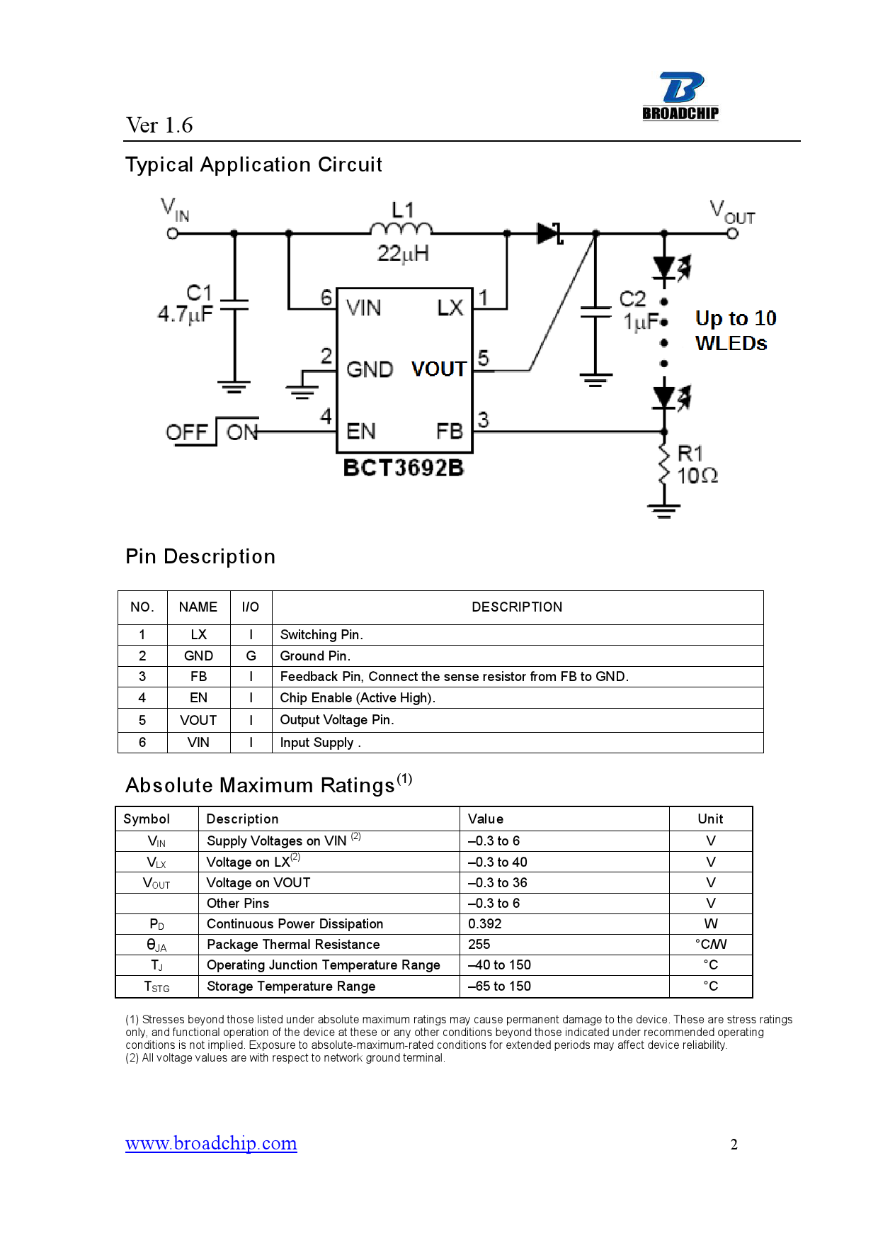 BCT3692BEUT-TR_（BROADCHIP(广芯电子)）BCT3692BEUT-TR中文资料_价格_PDF手册-立创电子商城