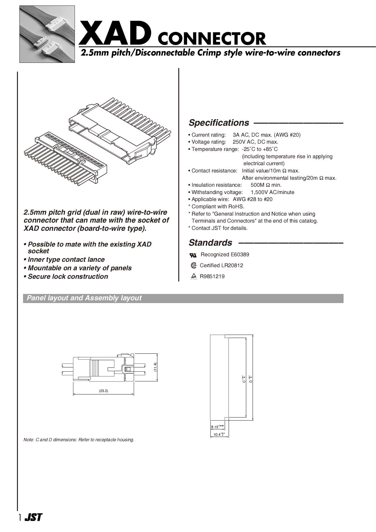 XADR-28V_（JST）XADR-28V中文资料_价格_PDF手册-立创电子商城