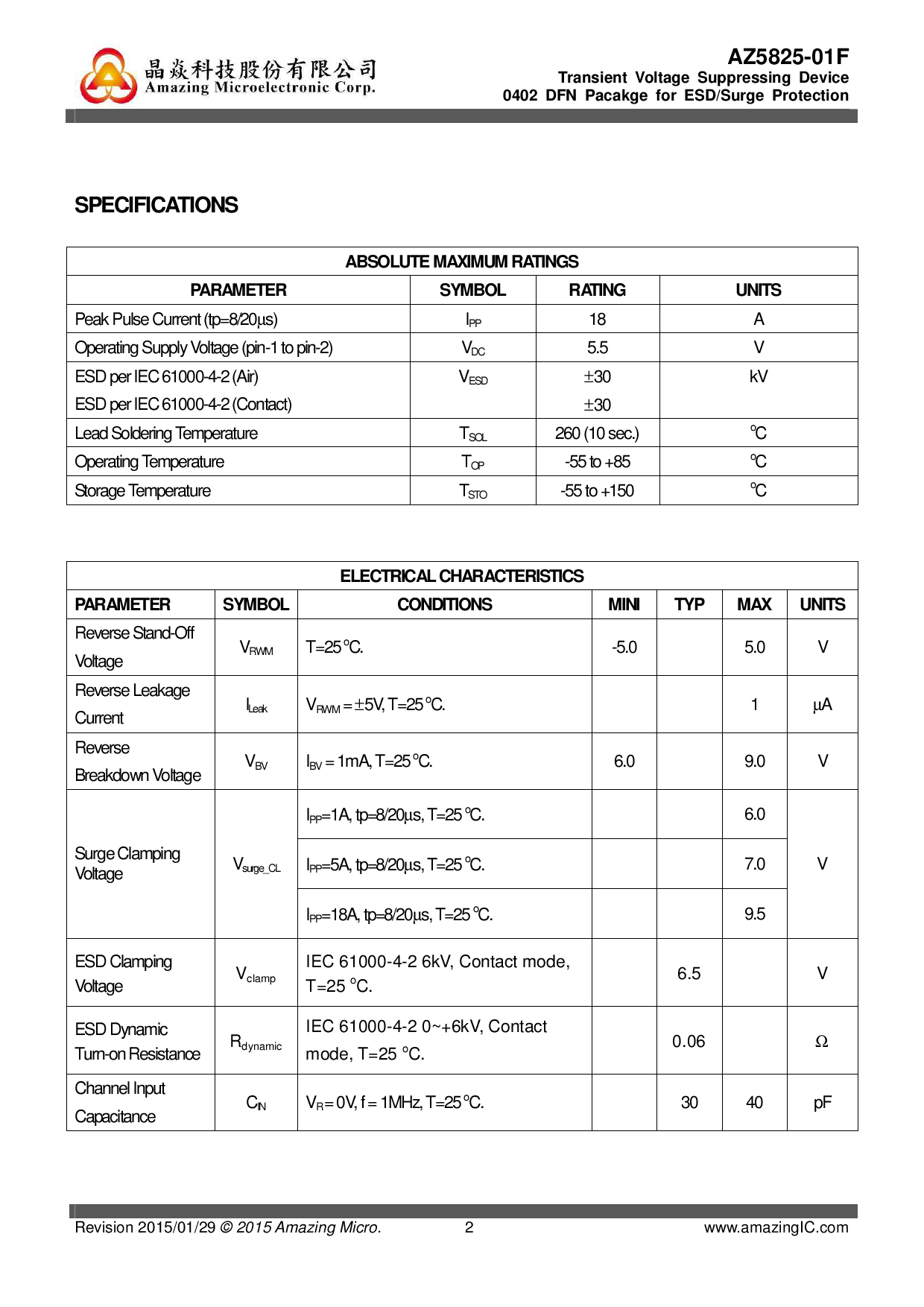 AZ5825-01F.R7GR_（AMAZING(晶焱)）AZ5825-01F.R7GR中文资料_价格_PDF手册-立创电子商城