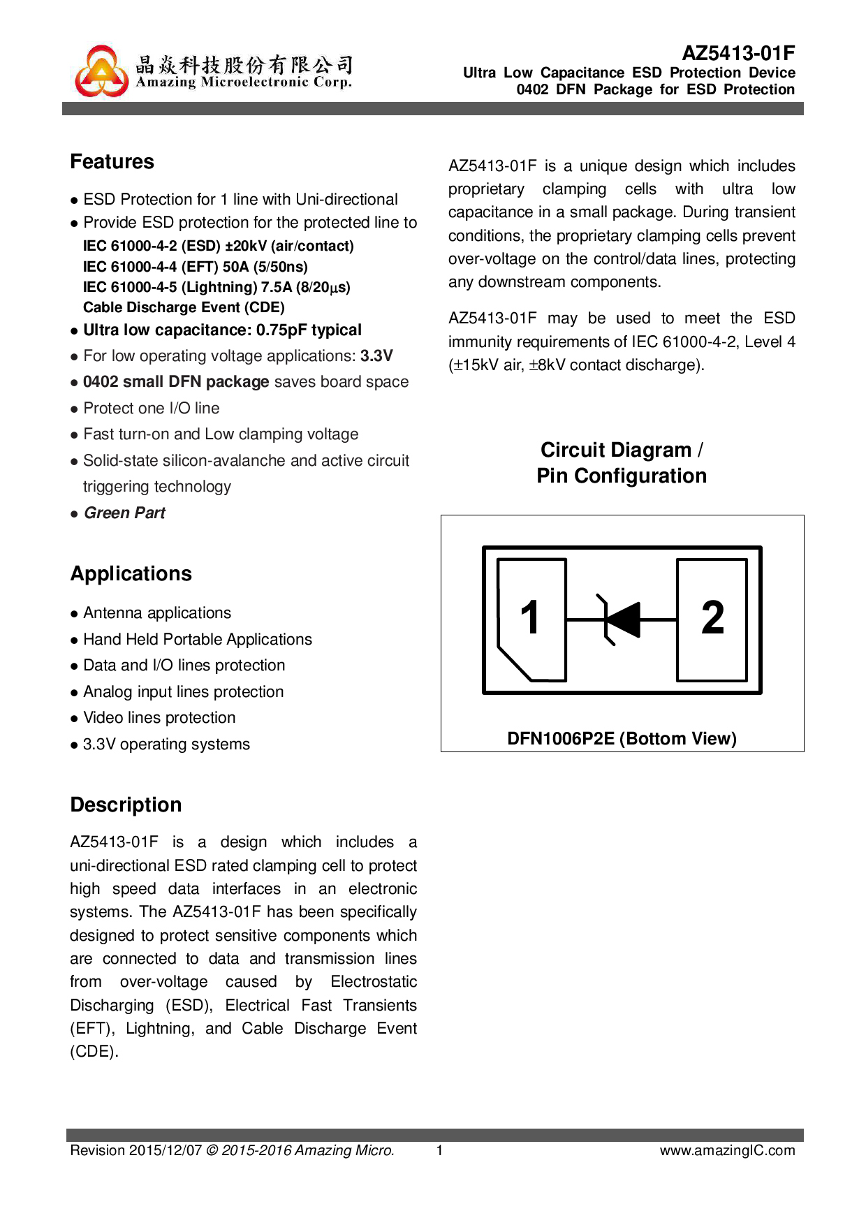 AZ5413-01F.R7GR_（AMAZING(晶焱)）AZ5413-01F.R7GR中文资料_价格_PDF手册-立创电子商城