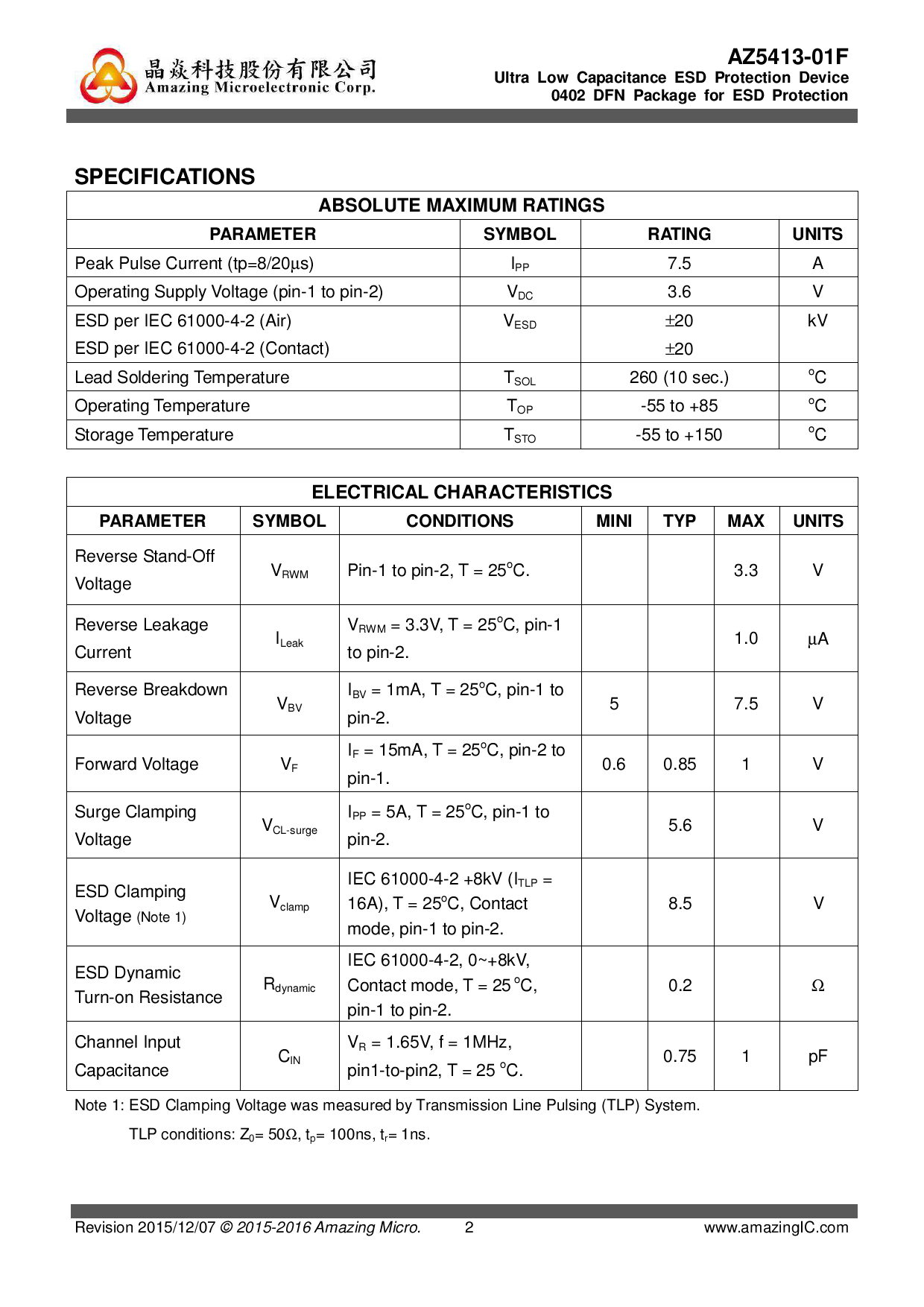 AZ5413-01F.R7GR_（AMAZING(晶焱)）AZ5413-01F.R7GR中文资料_价格_PDF手册-立创电子商城