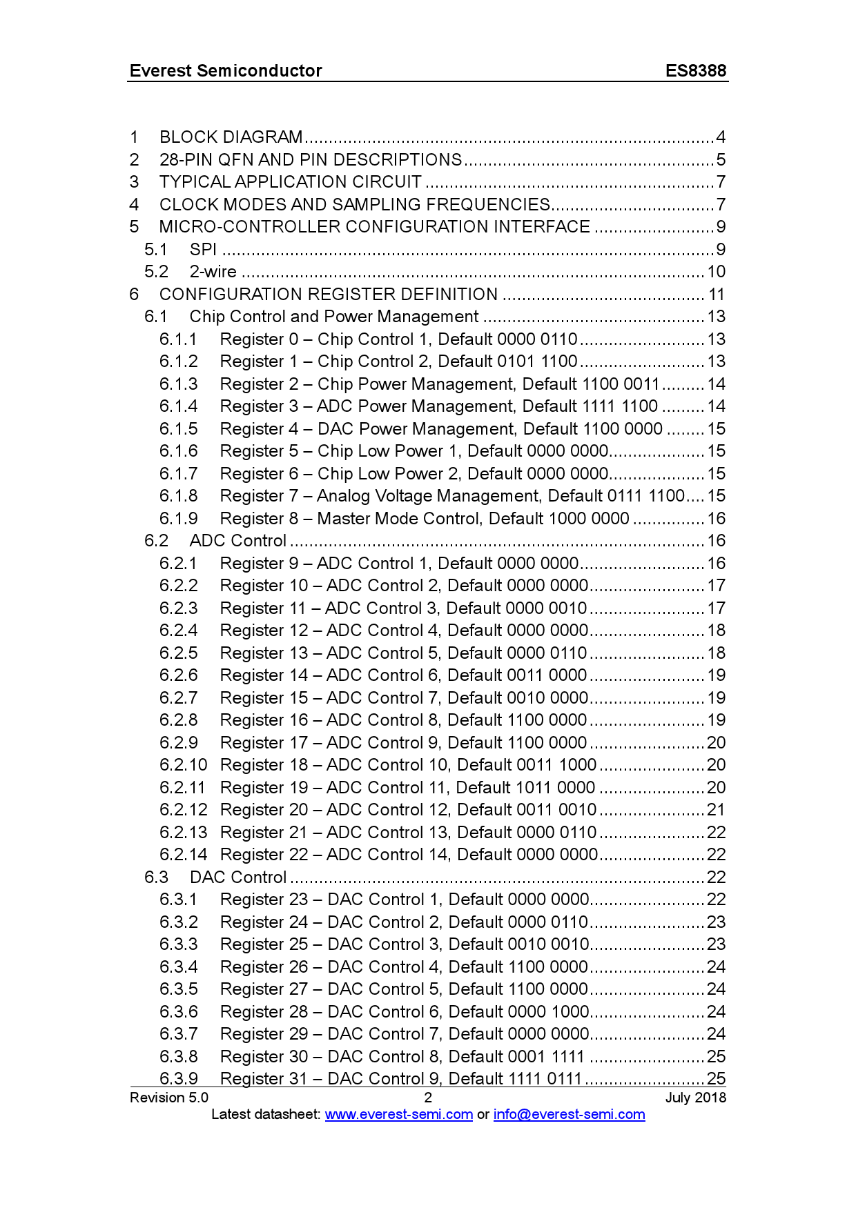 ES8388_（Everest-semi(顺芯)）ES8388中文资料_价格_PDF手册-立创电子商城