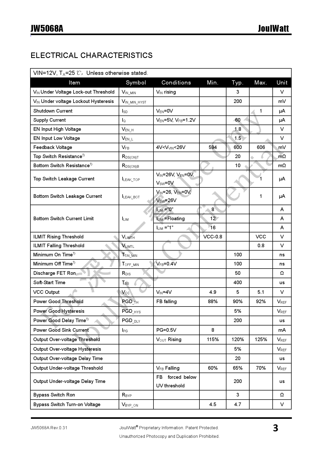 JW5068A_（Joulwatt(杰华特)）JW5068A中文资料_价格_PDF手册-立创电子商城