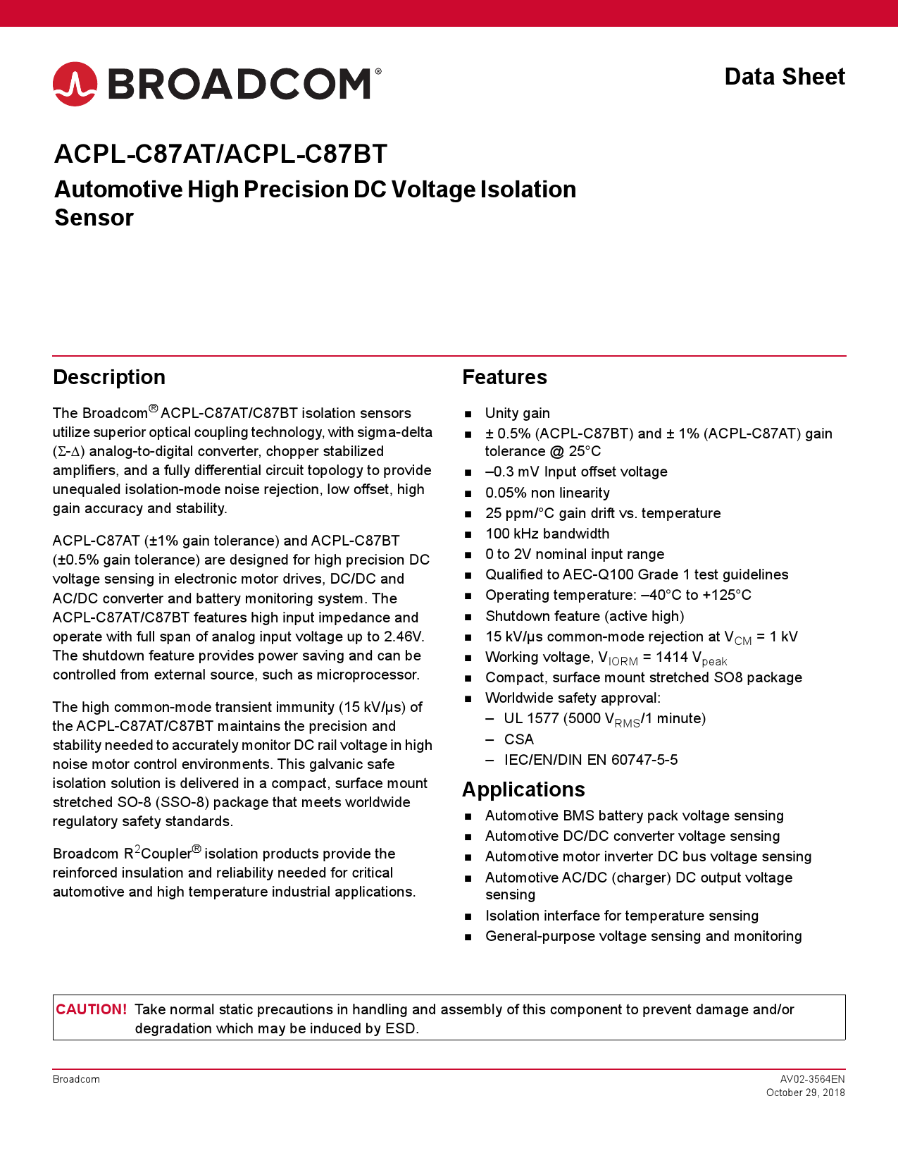 ACPL-C87BT-500E_（Broadcom/AVAGO(安华高)）ACPL-C87BT-500E中文资料_价格_PDF手册-立创电子商城