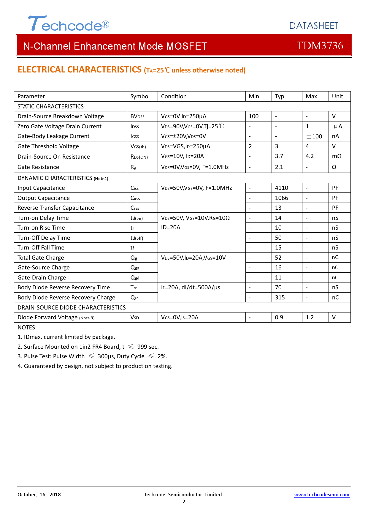 TDM3736_（Techcode(泰德)）TDM3736中文资料_价格_PDF手册-立创电子商城