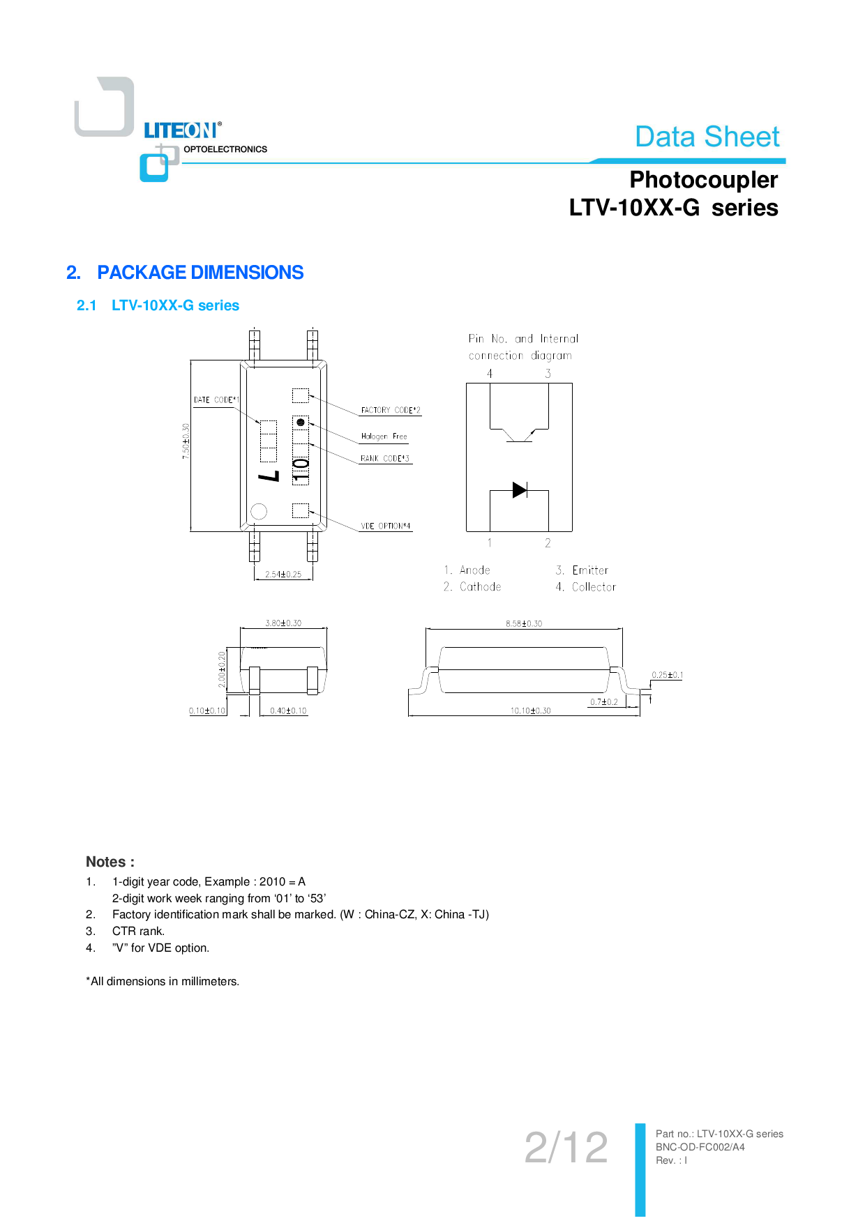 LTV-1008-TP1-G_（LITEON(光宝)）LTV-1008-TP1-G中文资料_价格_PDF手册-立创电子商城